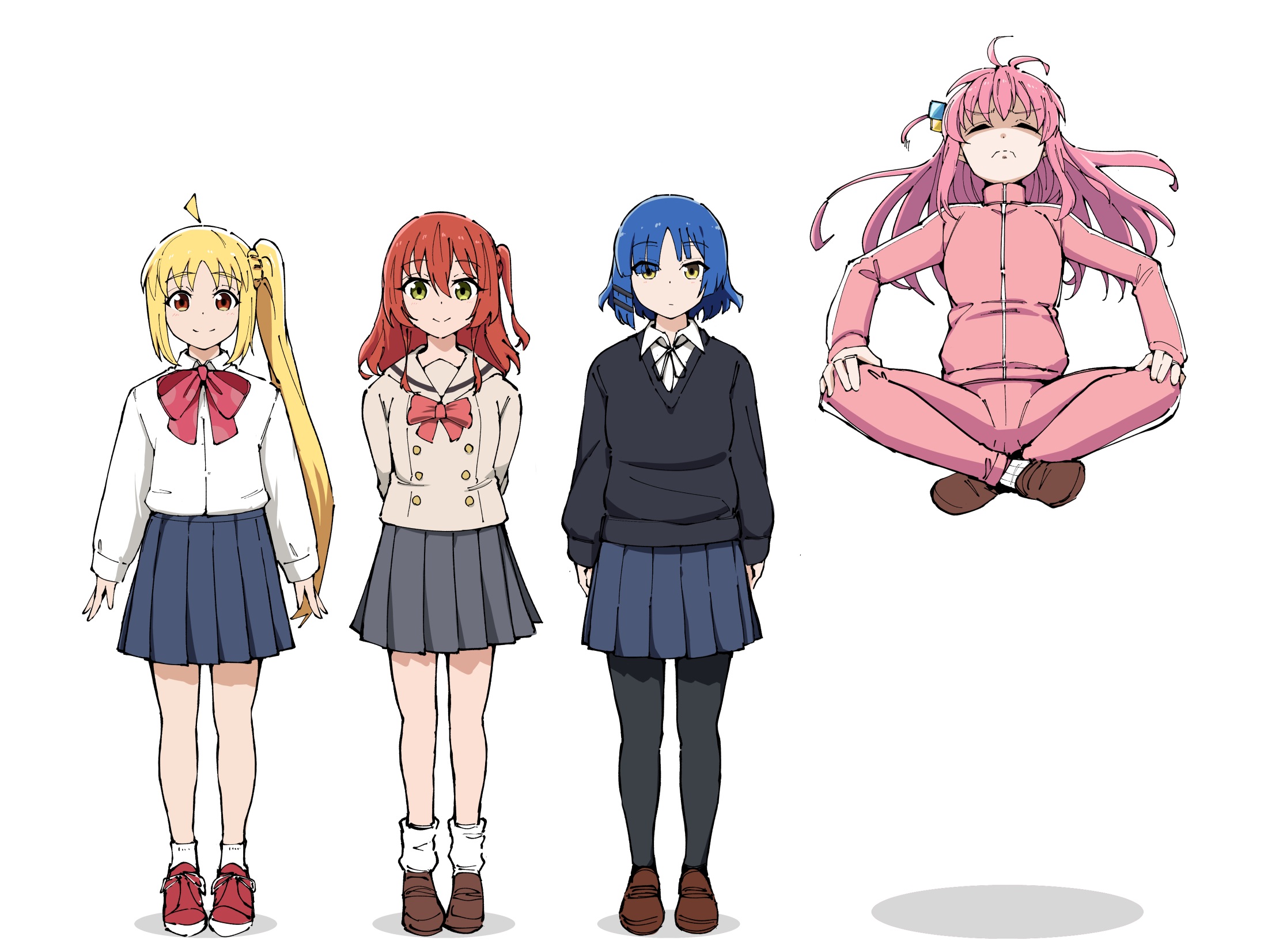 nexas bocchi the rock! gotou hitori ijichi nijika kita ikuyo yamada ...