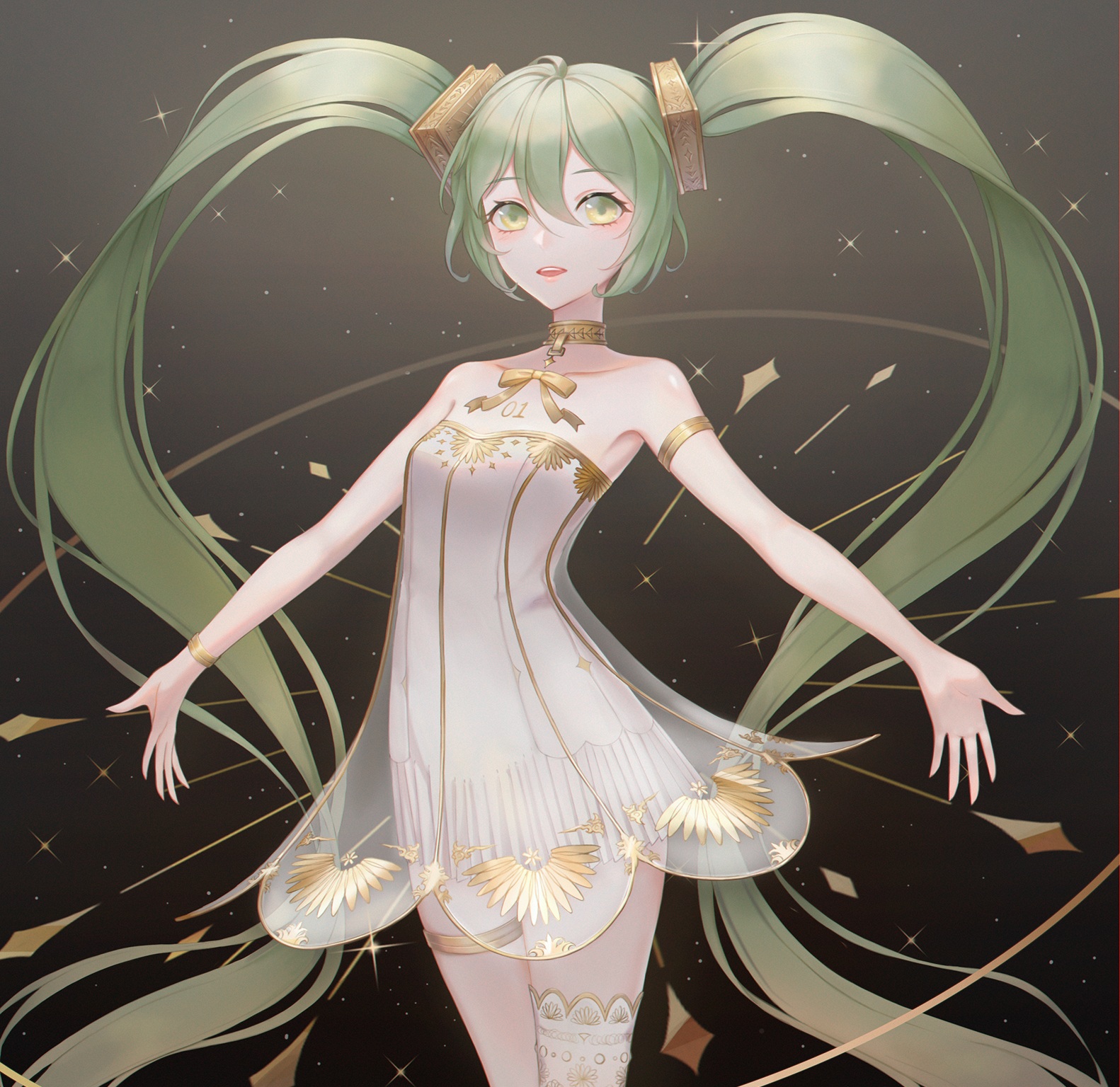 goose (pixiv 46420017) hatsune miku symphony vocaloid gramophone miku ...