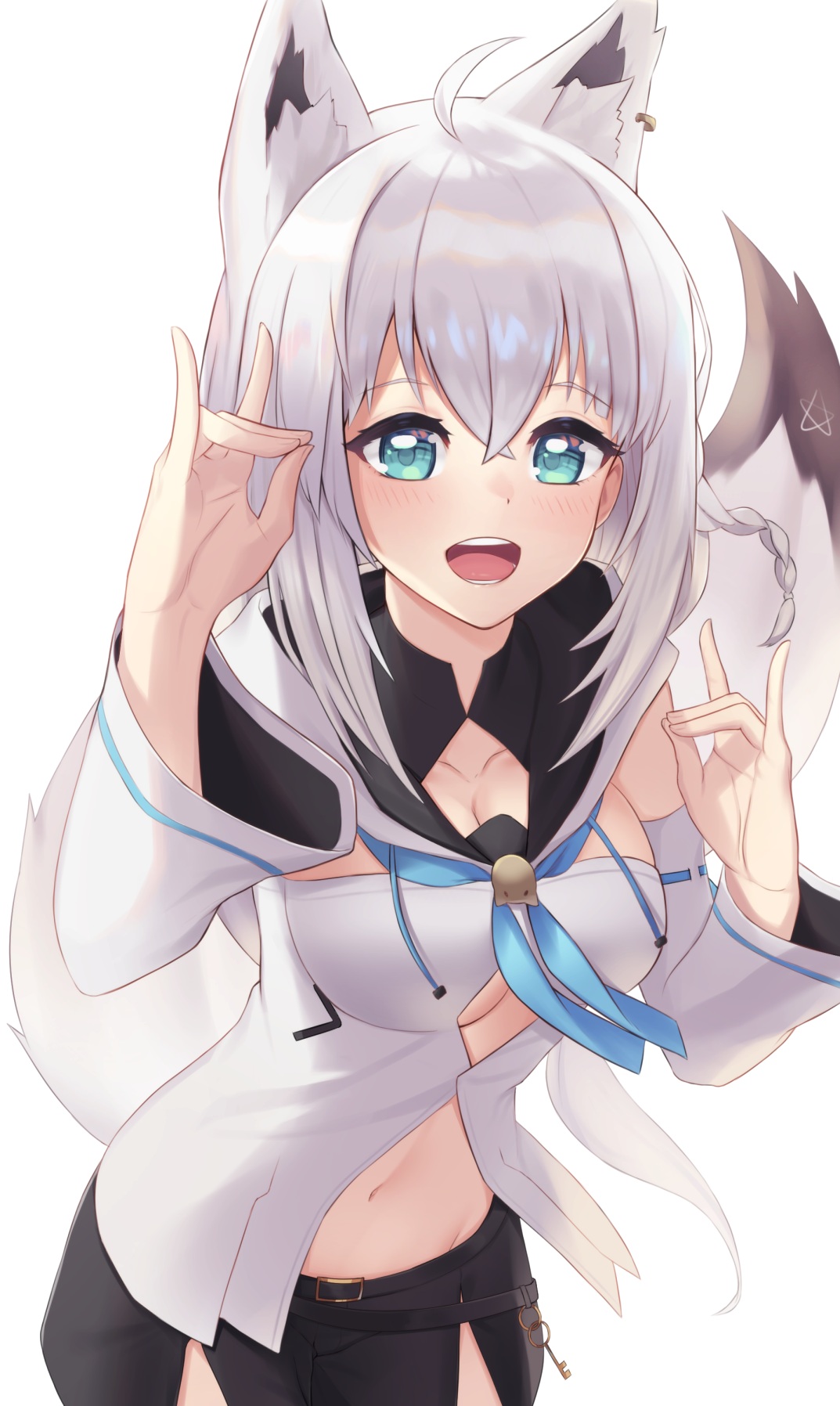 woogi (duguddnr) hololive hololive gamers shirakami fubuki animal ears ...