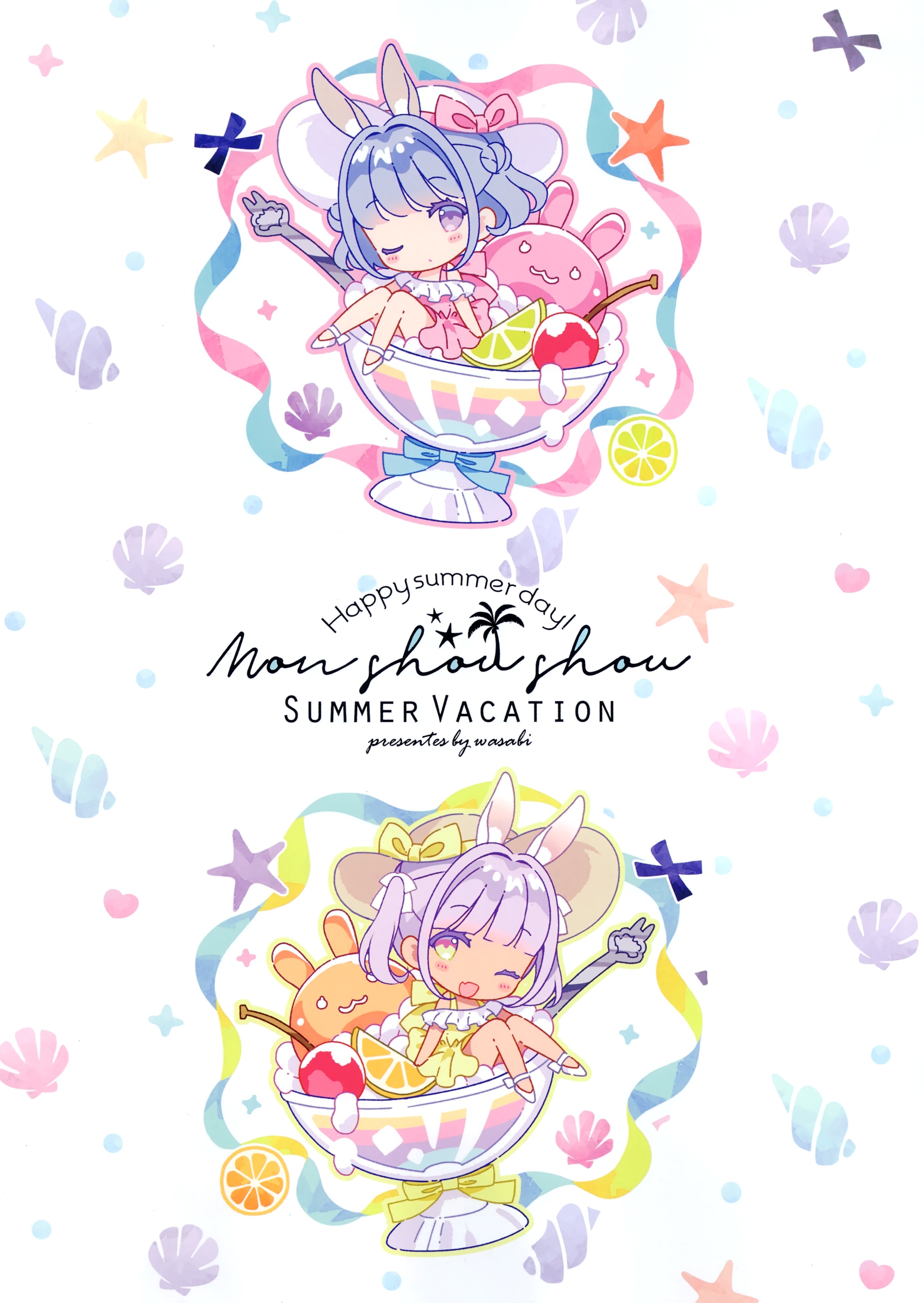 w.label wasabi (sekai) animal ears chibi | #562950 | yande.re