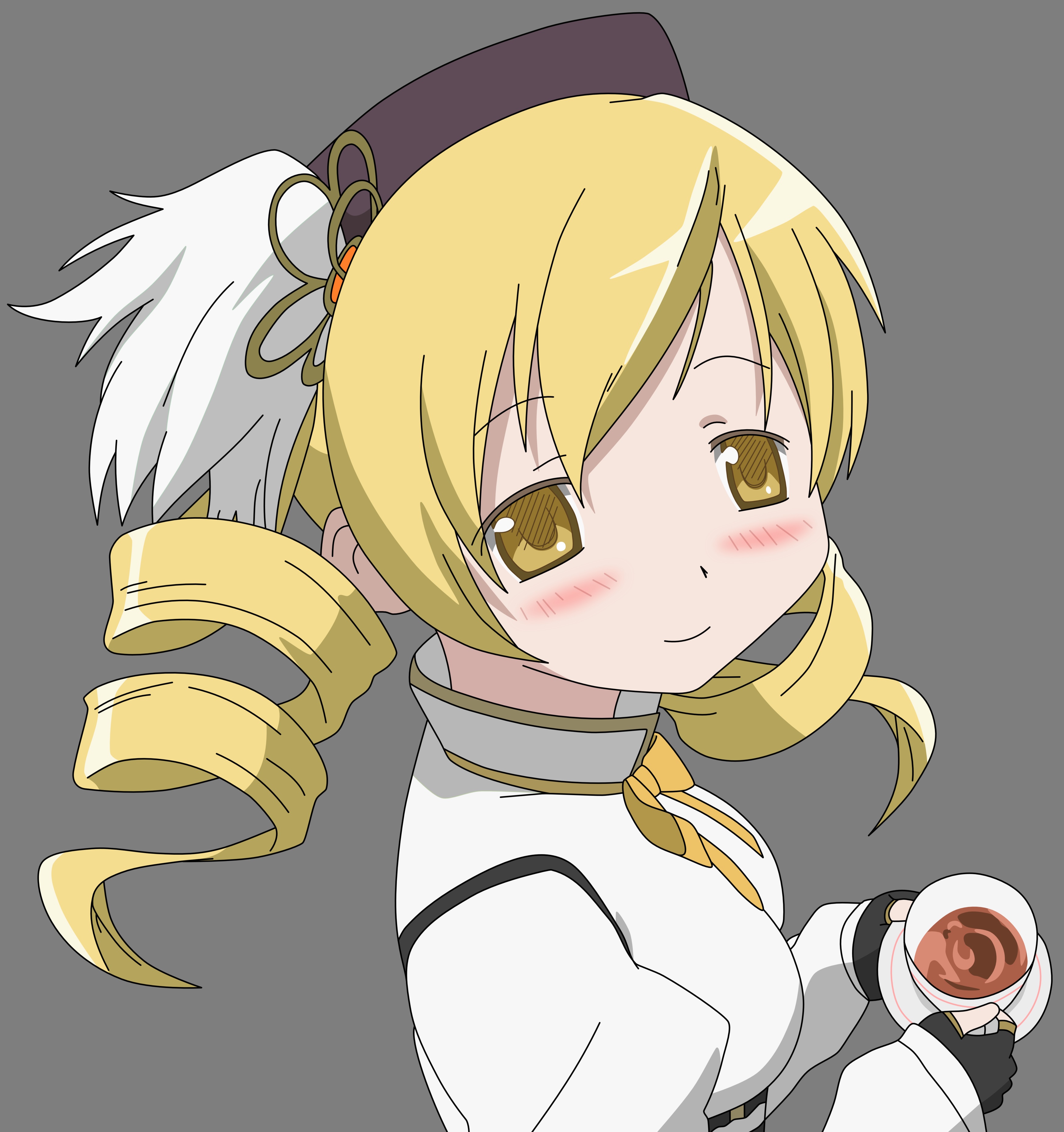 mahou shoujo madoka magica tomoe mami transparent png vector trace ...