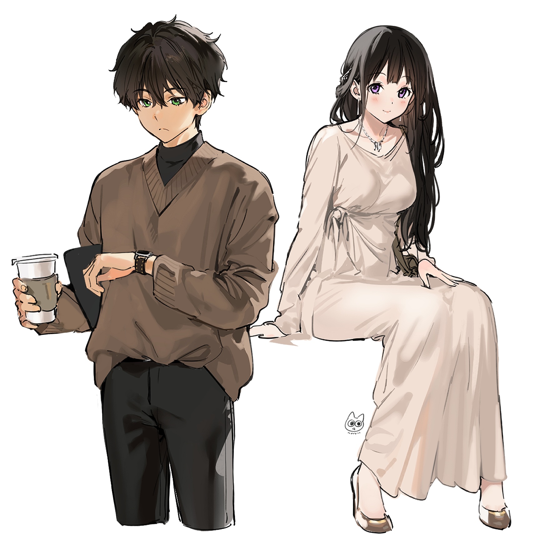 mery (yangmalgage) hyouka chitanda eru oreki houtarou dress sketch ...