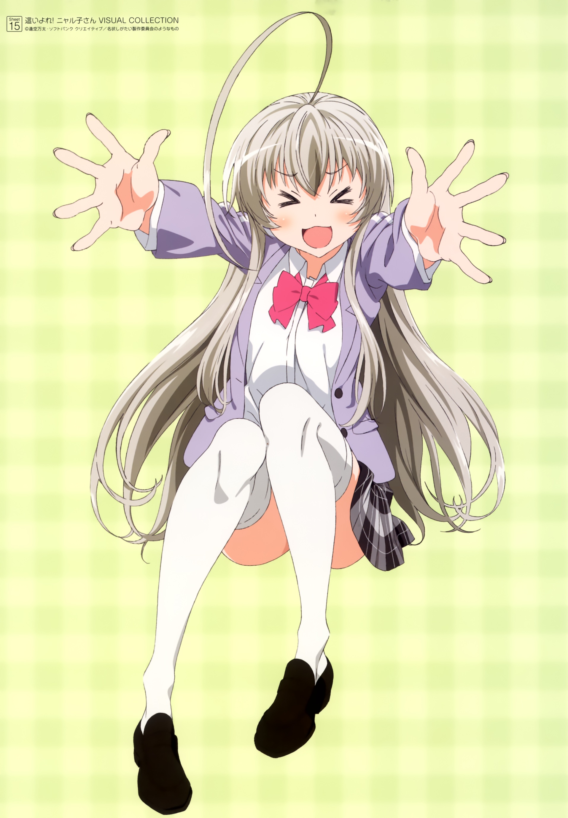 haiyore! nyaruko-san nyaruko seifuku thighhighs | #265093 | yande.re