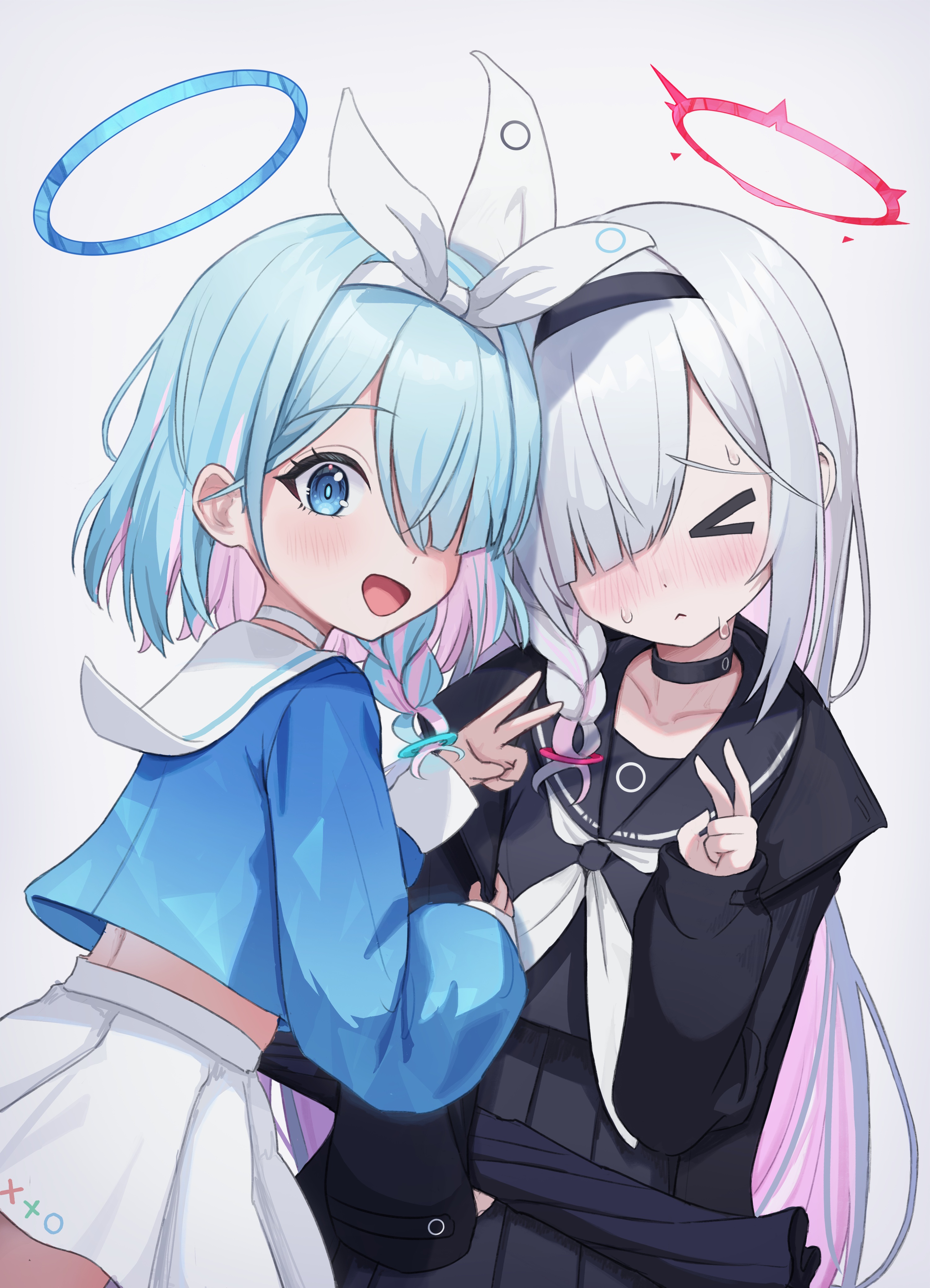 icetea774 blue archive arona (blue archive) plana (blue archive) angel ...