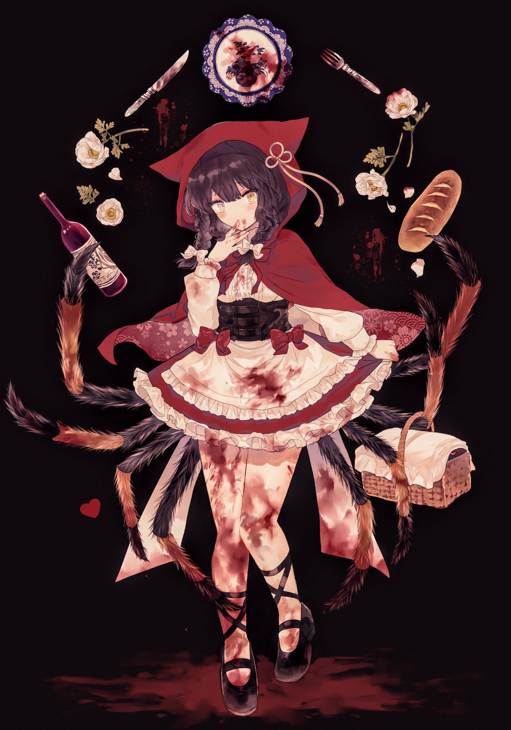 youka little red riding hood (character) blood monster girl | #584633 ...