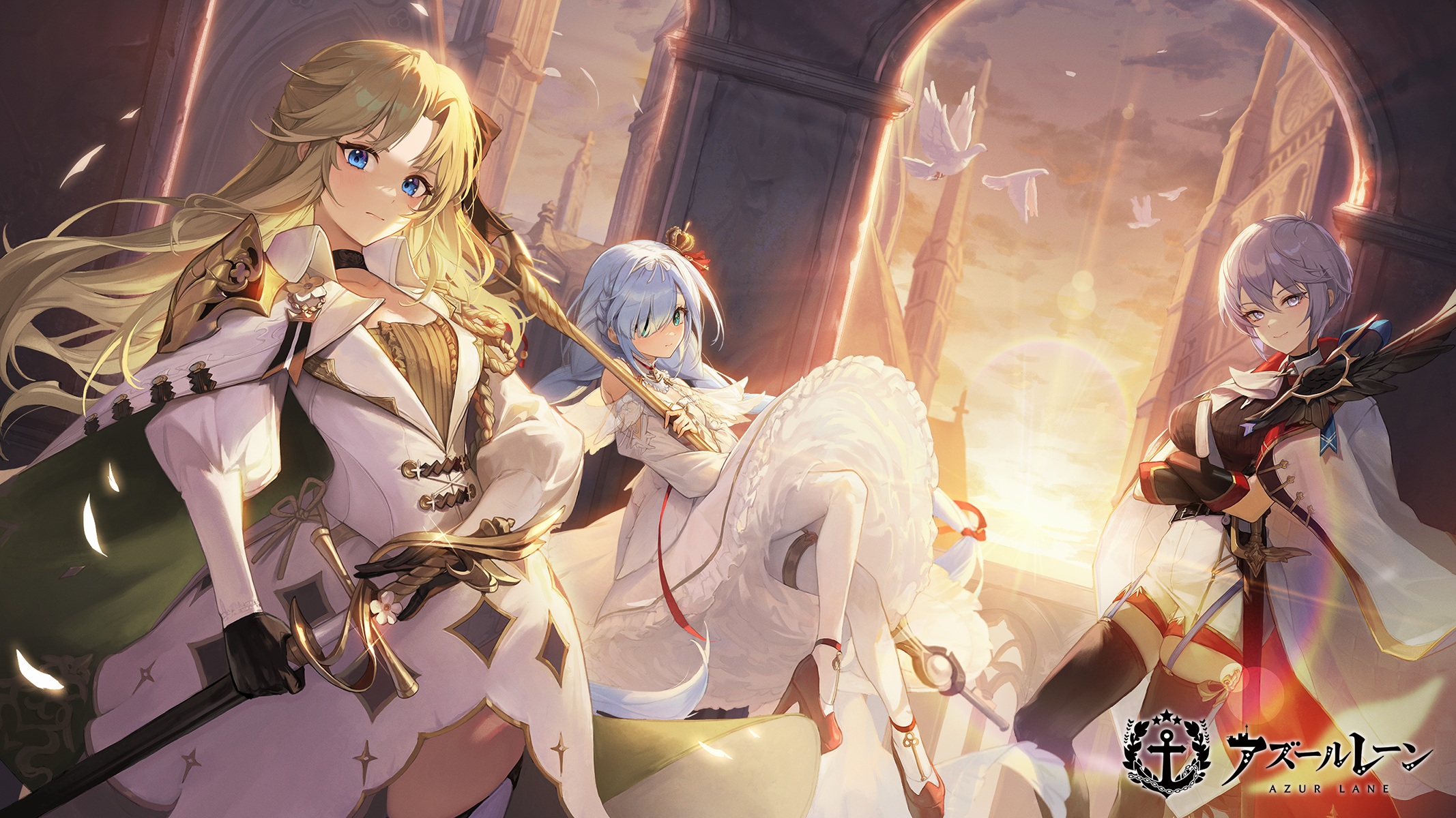 f.k (hs225kr) azur lane bellona (azur lane) janus (azur lane) vanguard ...