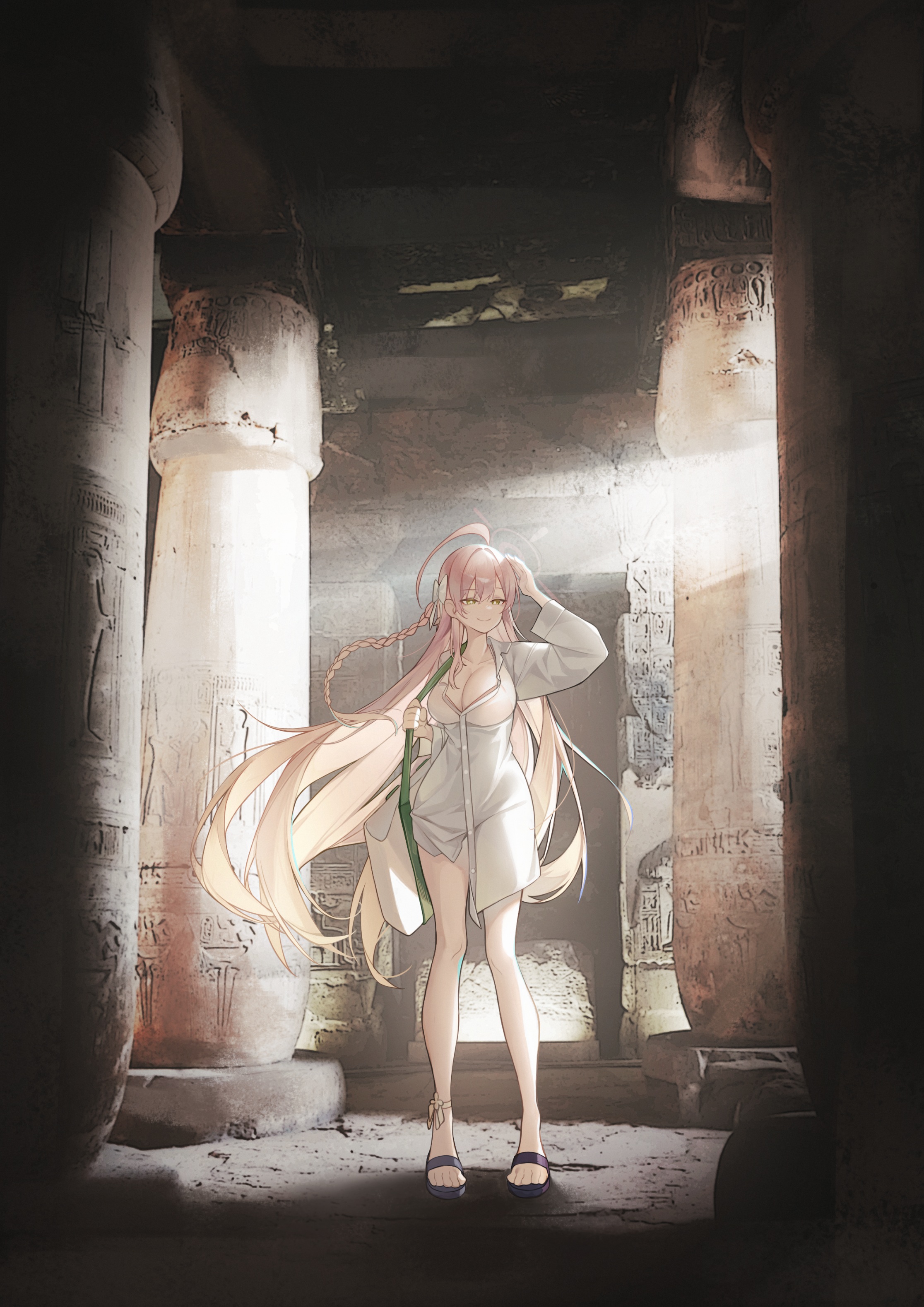 siwa (st ekfrlfkep) blue archive urawa hanako dress shirt halo ...