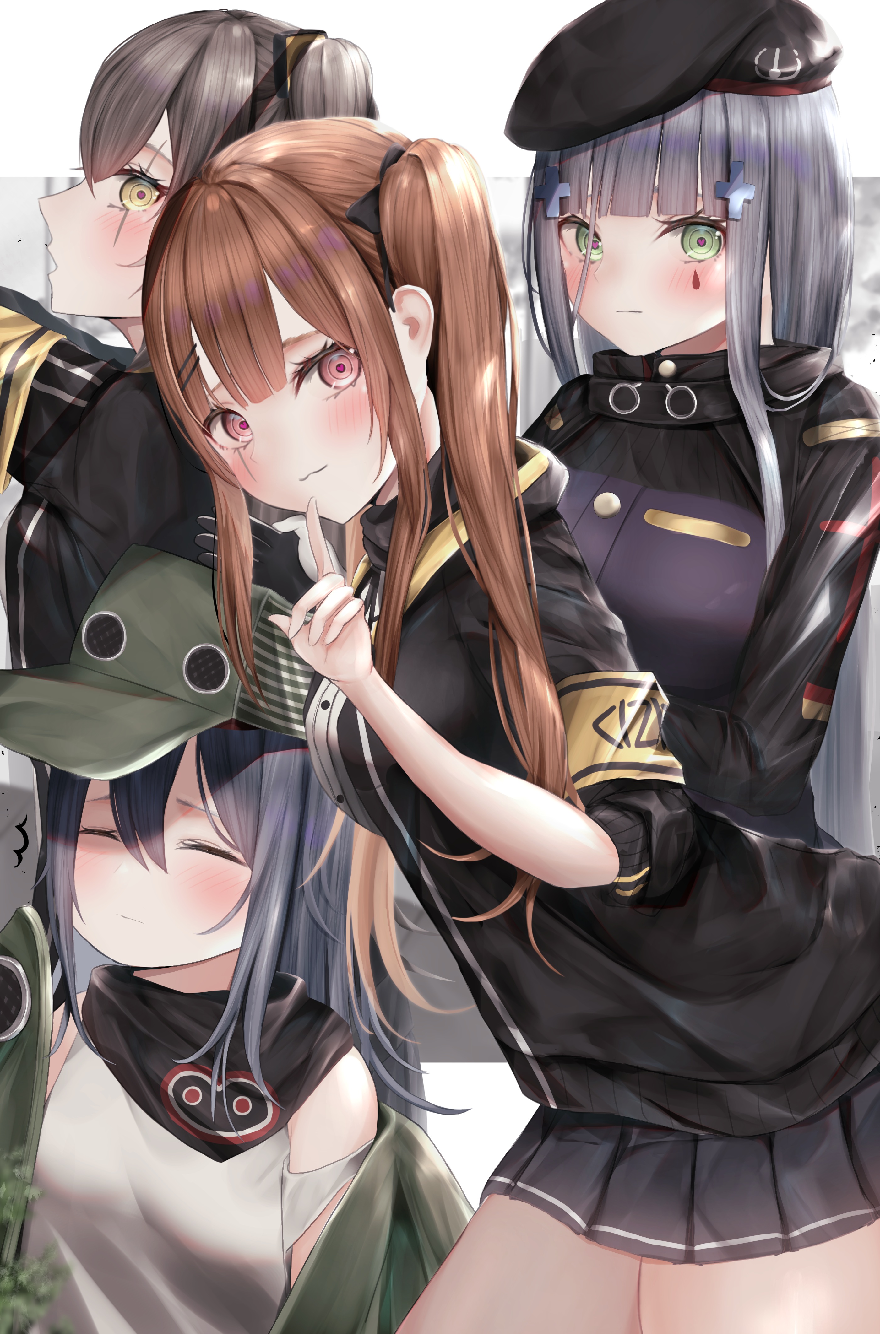 mo (mainiti omoti) girls frontline g11 (girls frontline) hk416 (girls ...