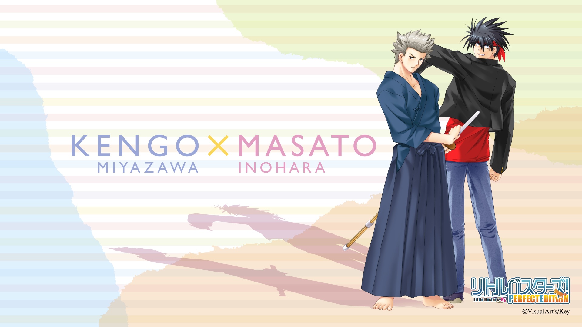 key little busters! inohara masato miyazawa kengo male wallpaper ...