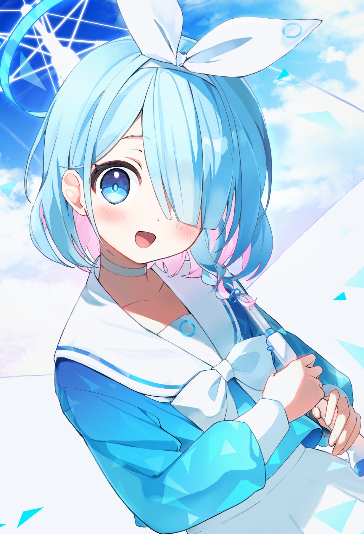 miltea blue archive arona (blue archive) gun halo seifuku umbrella ...