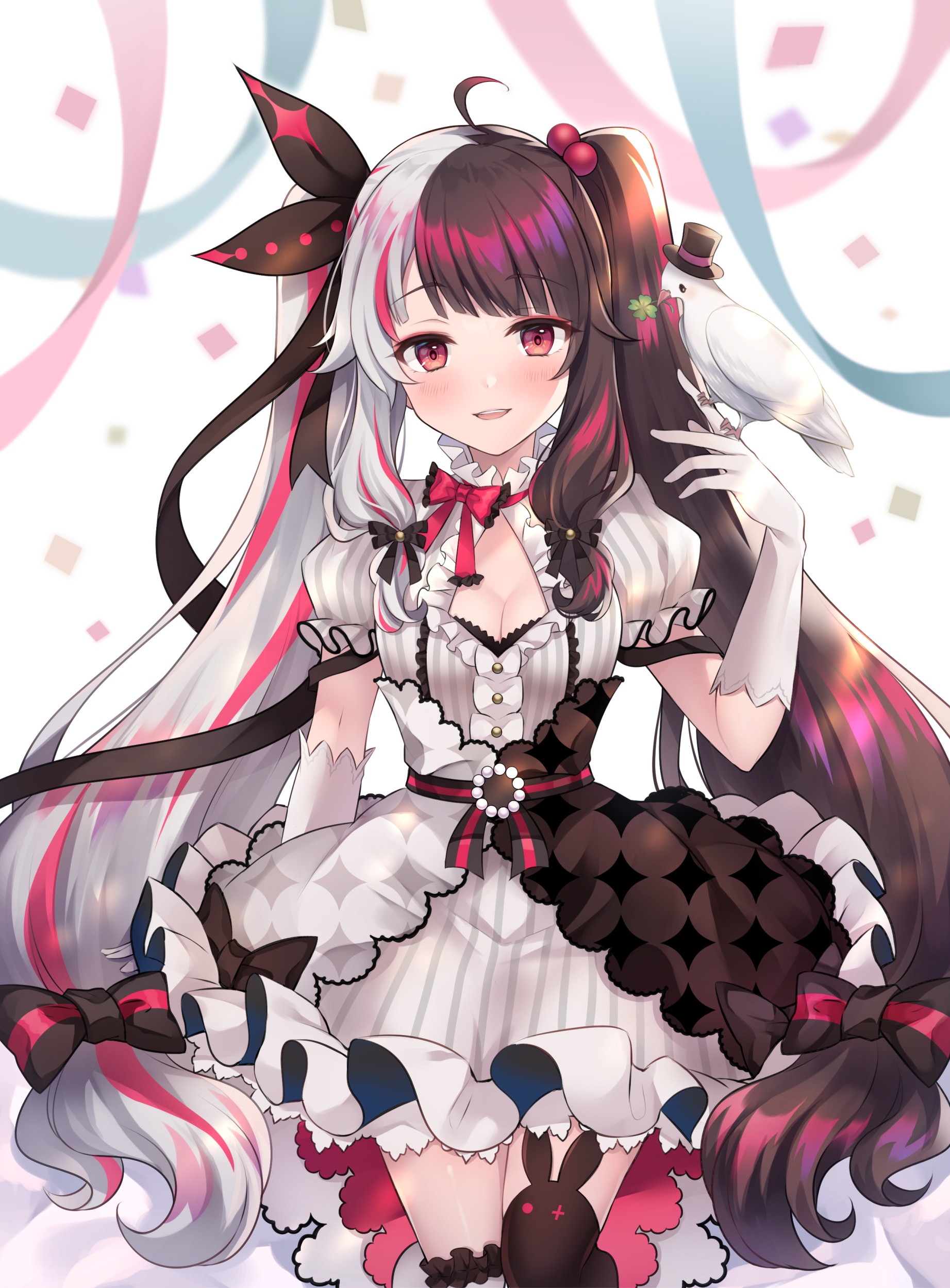 ichinose (sorario) nijisanji yorumi rena cleavage dress garter gothic ...