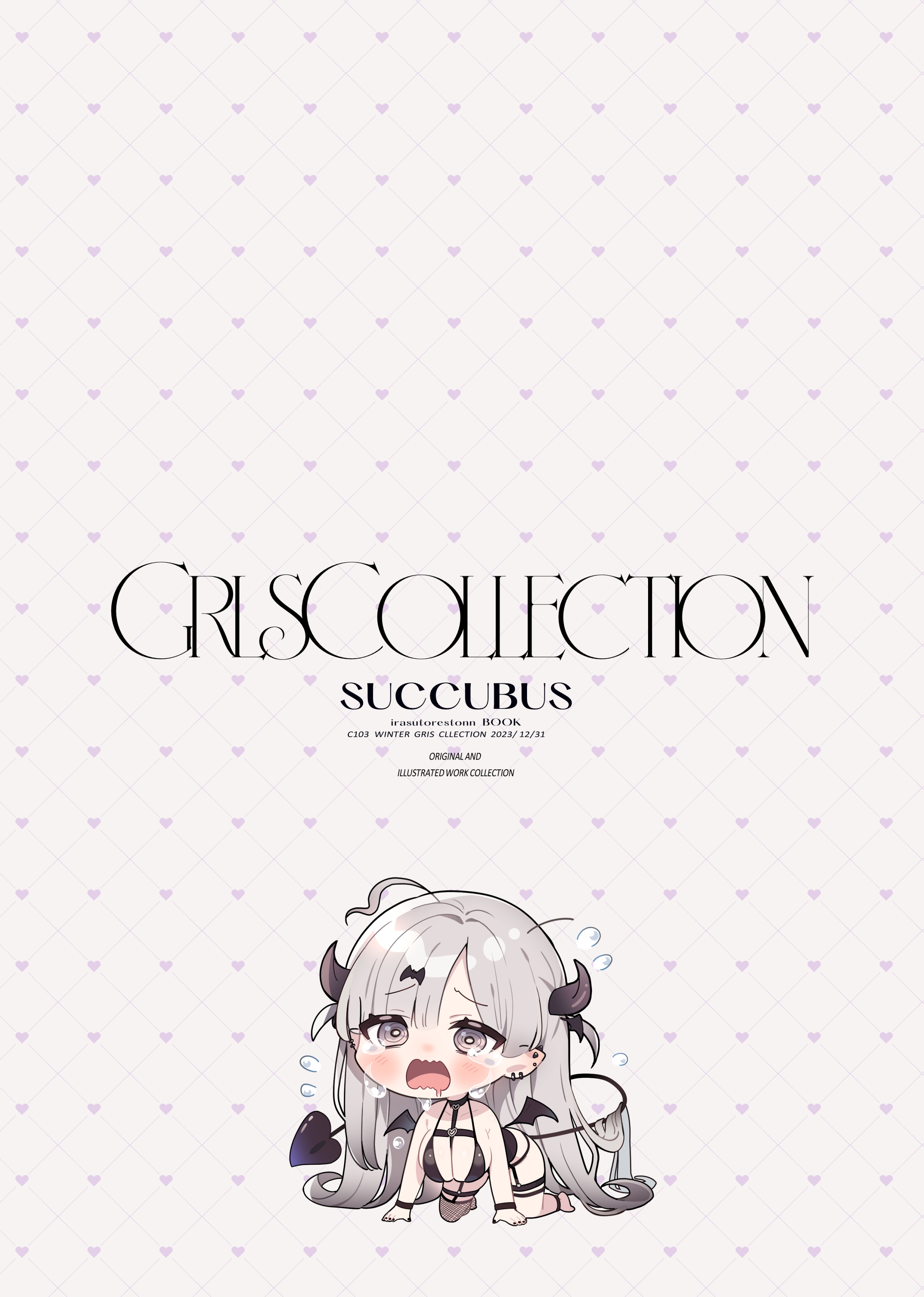 viking katto (viking) bra chibi devil fishnets garter horns pointy ears ...