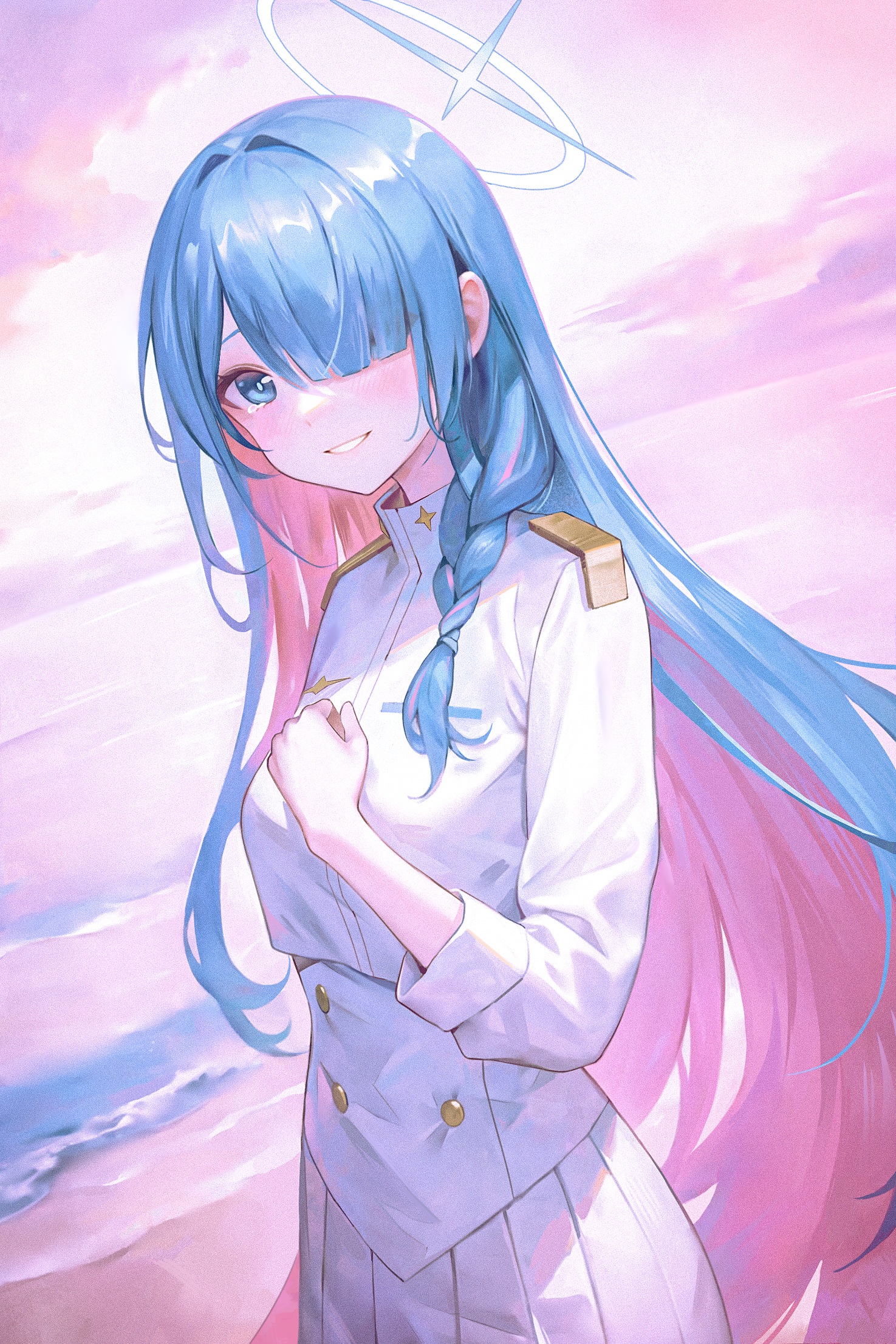 ikki (ikki a) blue archive general student council president halo ...