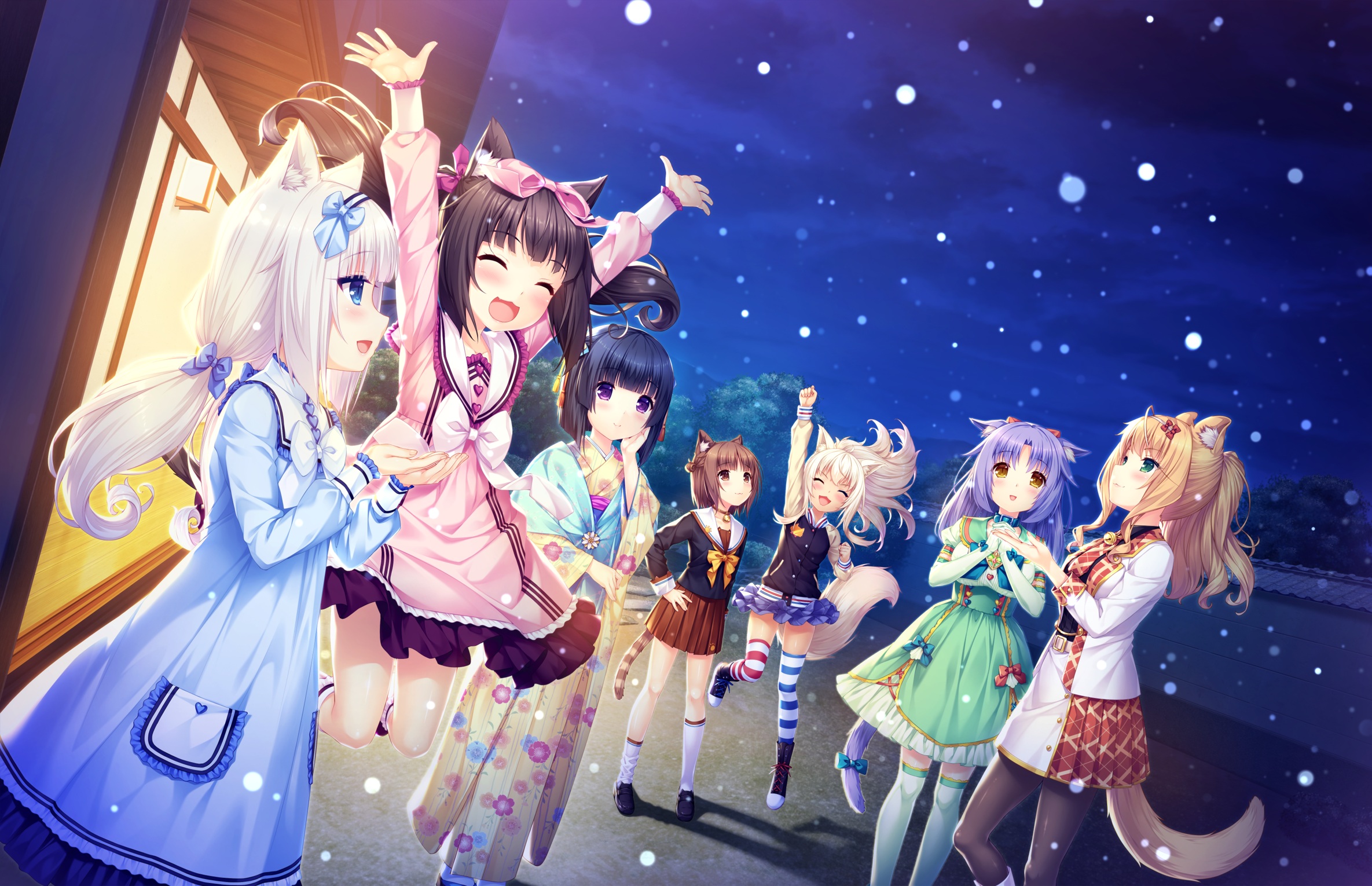 neko works sayori nekopara azuki chocola cinnamon (nekopara) coconut ...