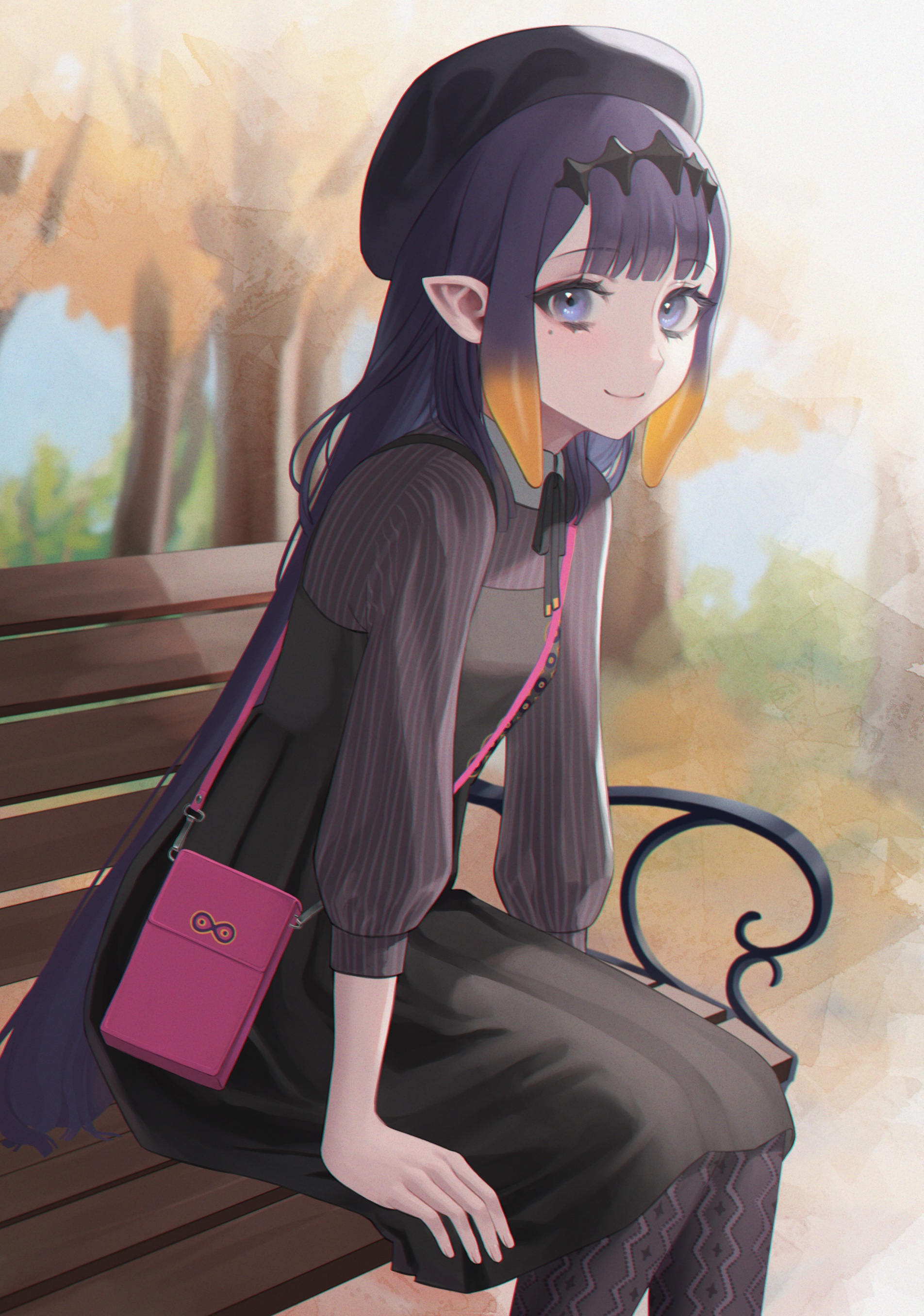 okazaki sato hololive hololive english ninomae ina'nis dress pantyhose ...