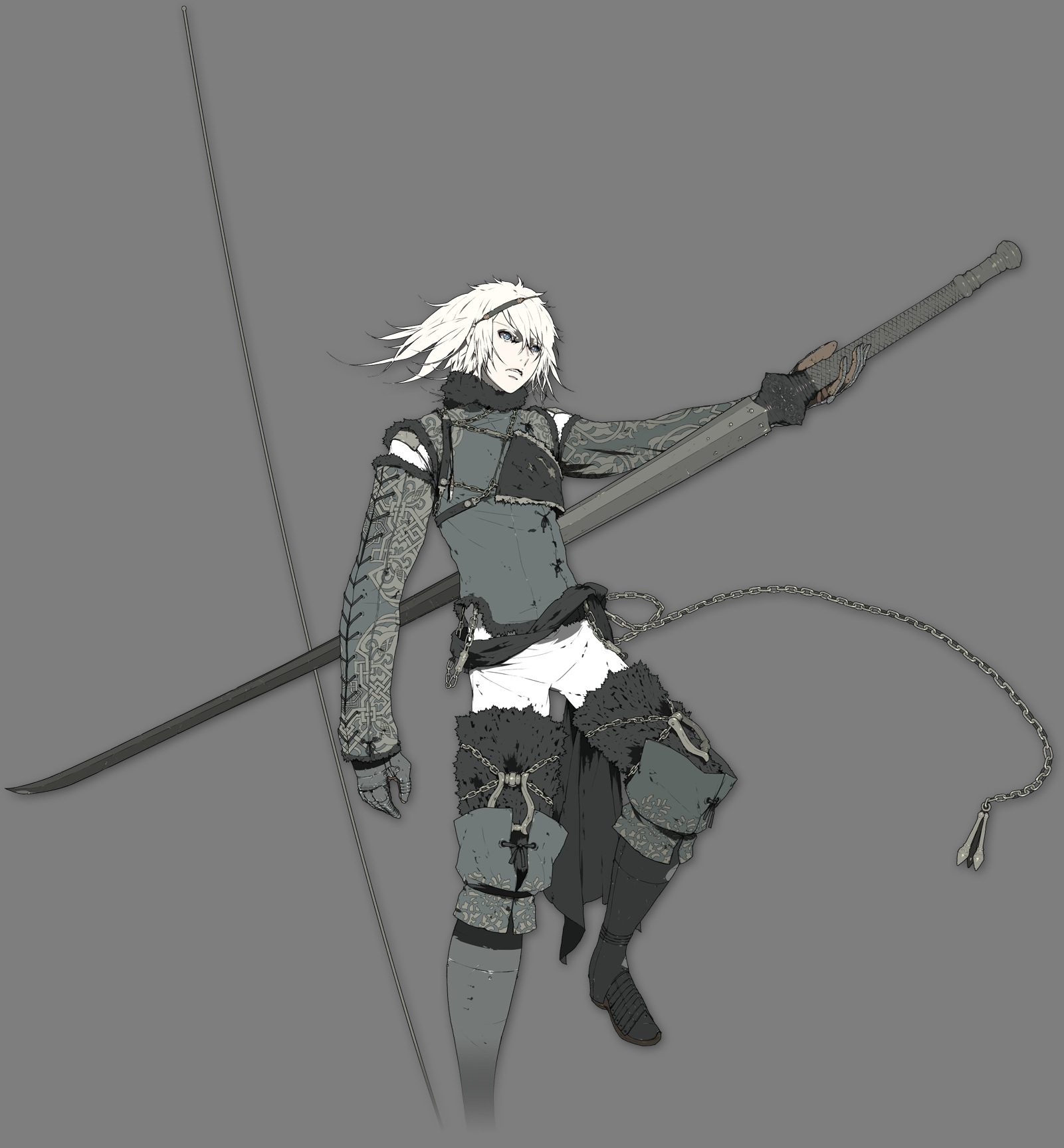 d.k nier nier replicant nier (character) male sword transparent png ...