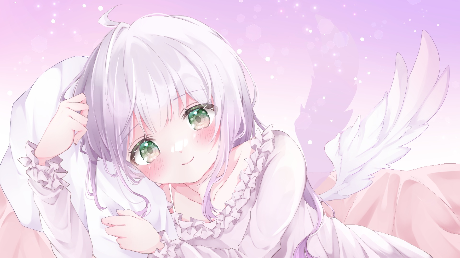 milu ( quoo) pajama wallpaper wings | #1083256 | yande.re