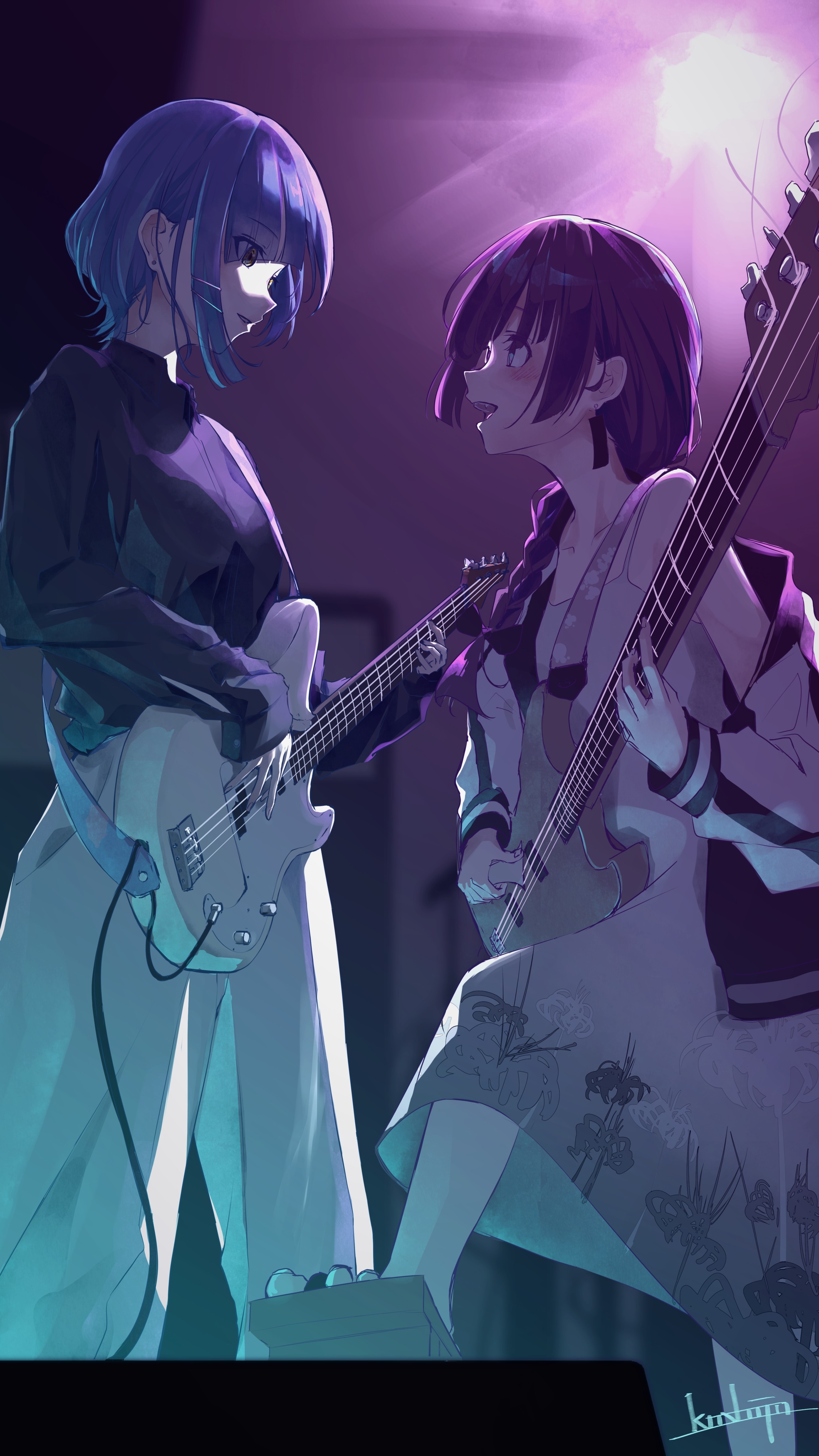 koushijou bocchi the rock! hiroi kikuri yamada ryou dress guitar ...
