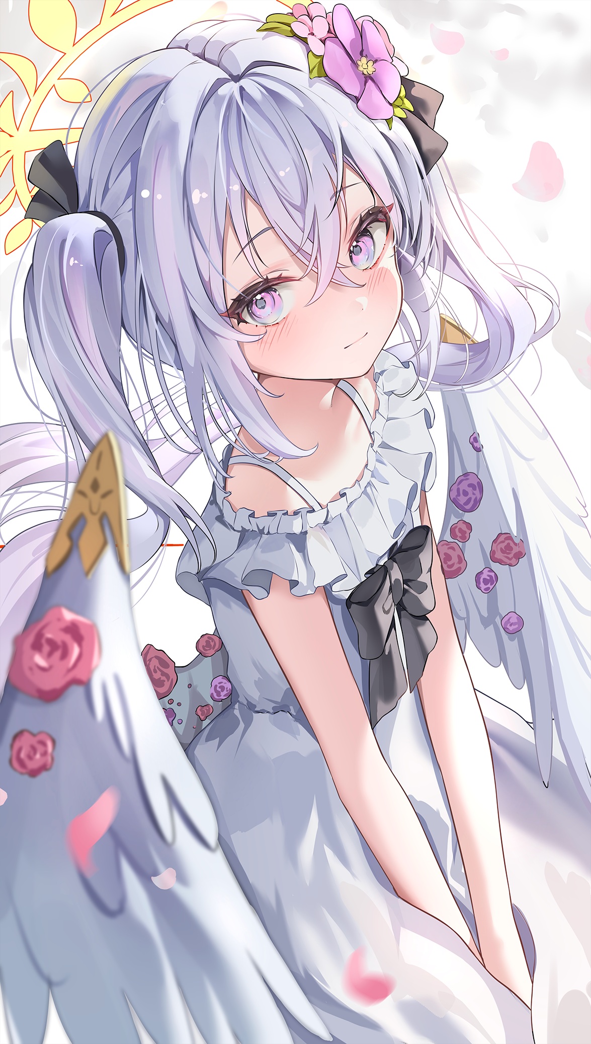 umou (umouawa) blue archive shirasu azusa angel dress summer dress ...