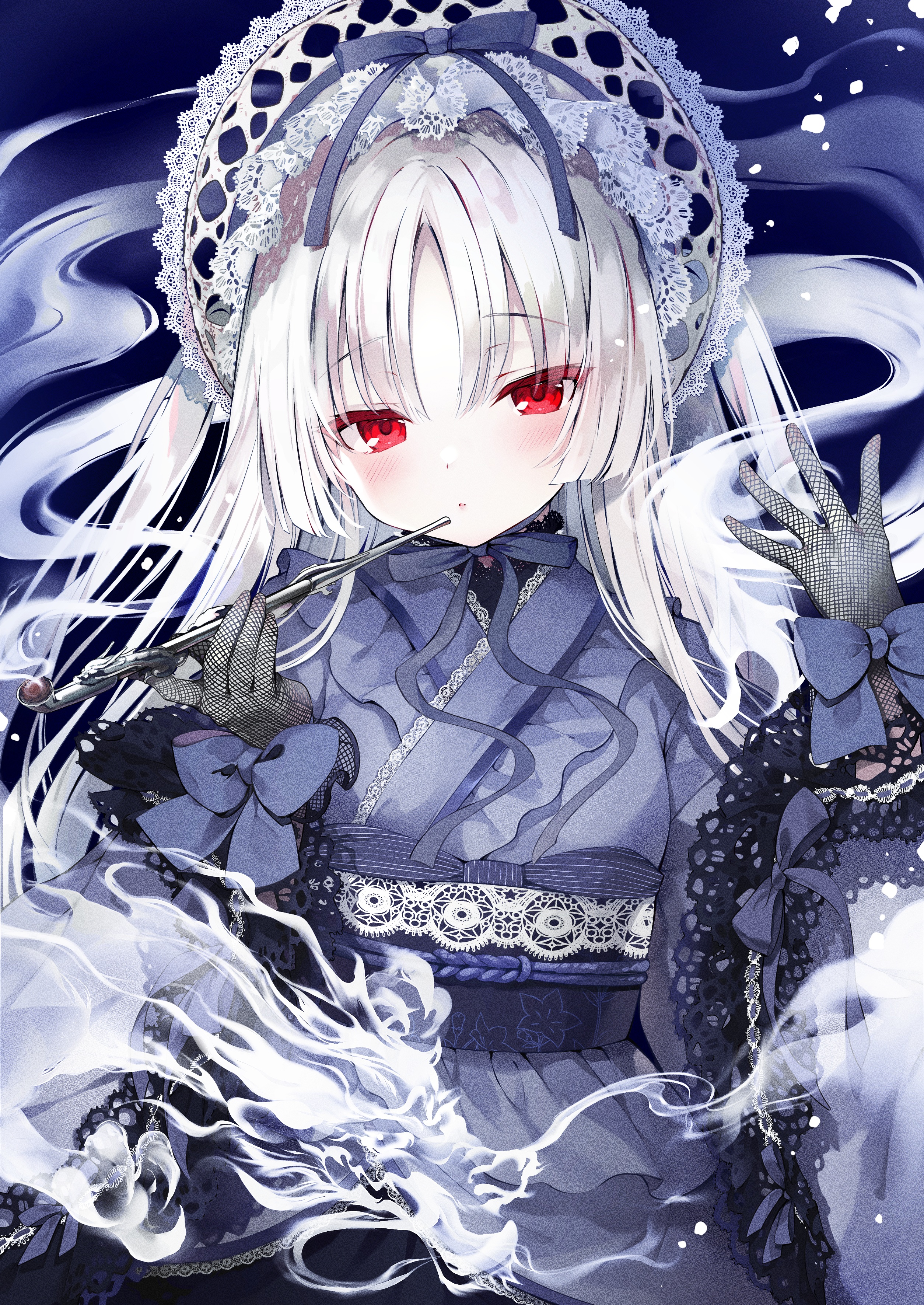 rubi-sama fishnets lolita fashion smoking wa lolita | #1244673 | yande.re