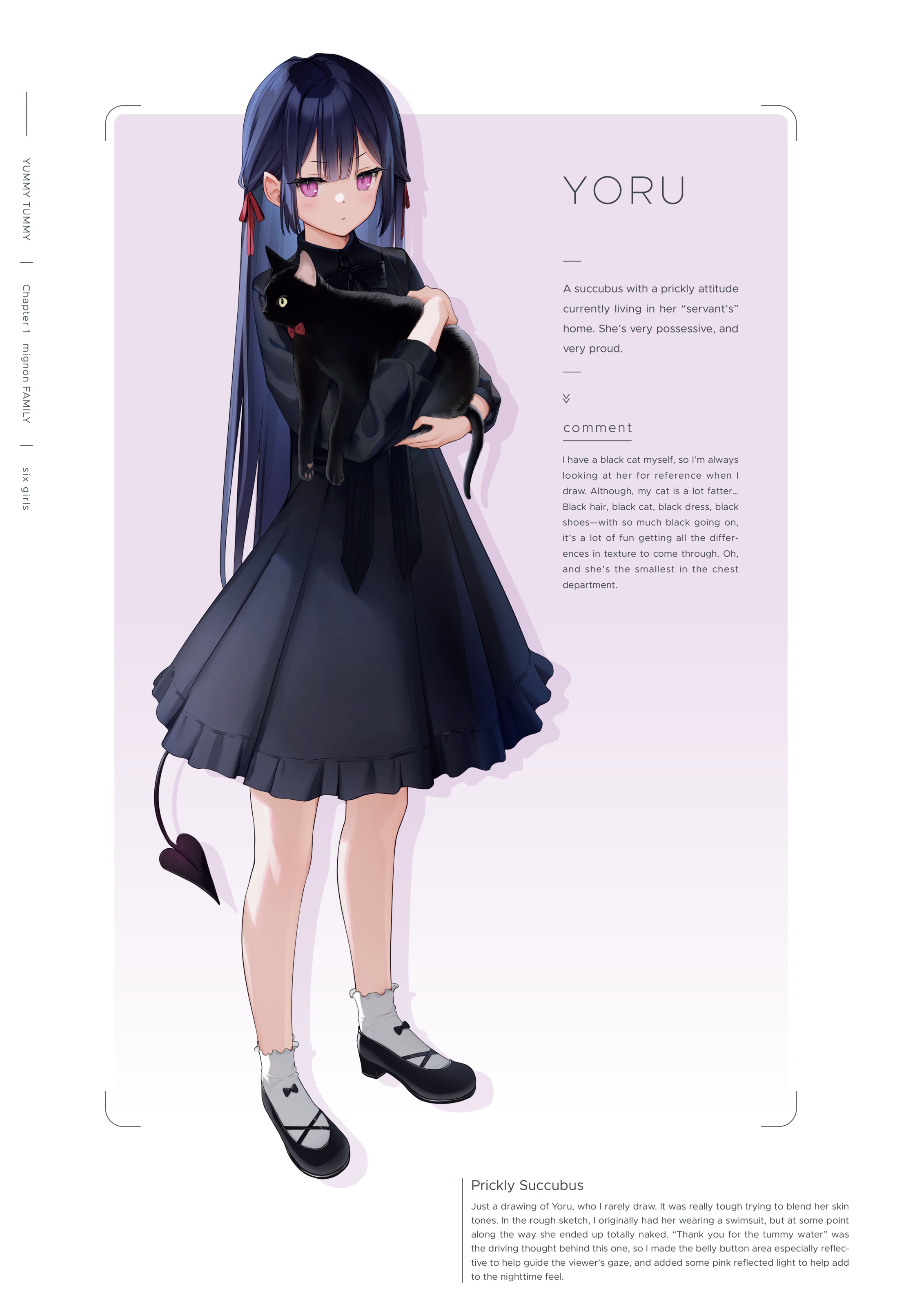 mignon yoru (mignon) digital version dress neko pointy ears tail ...