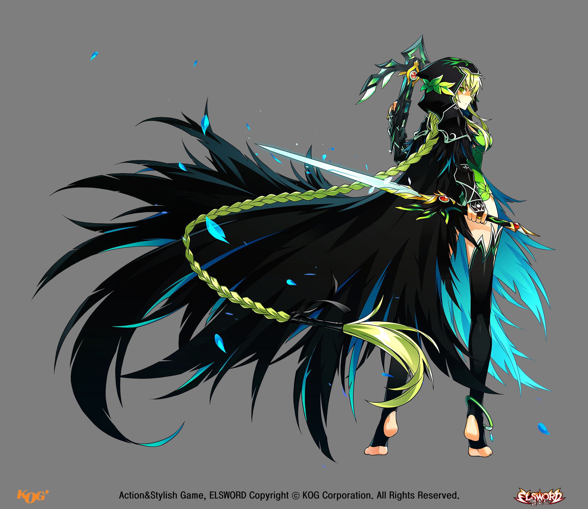 elsword rena (elsword) sword tagme thighhighs transparent png | #436648 ...
