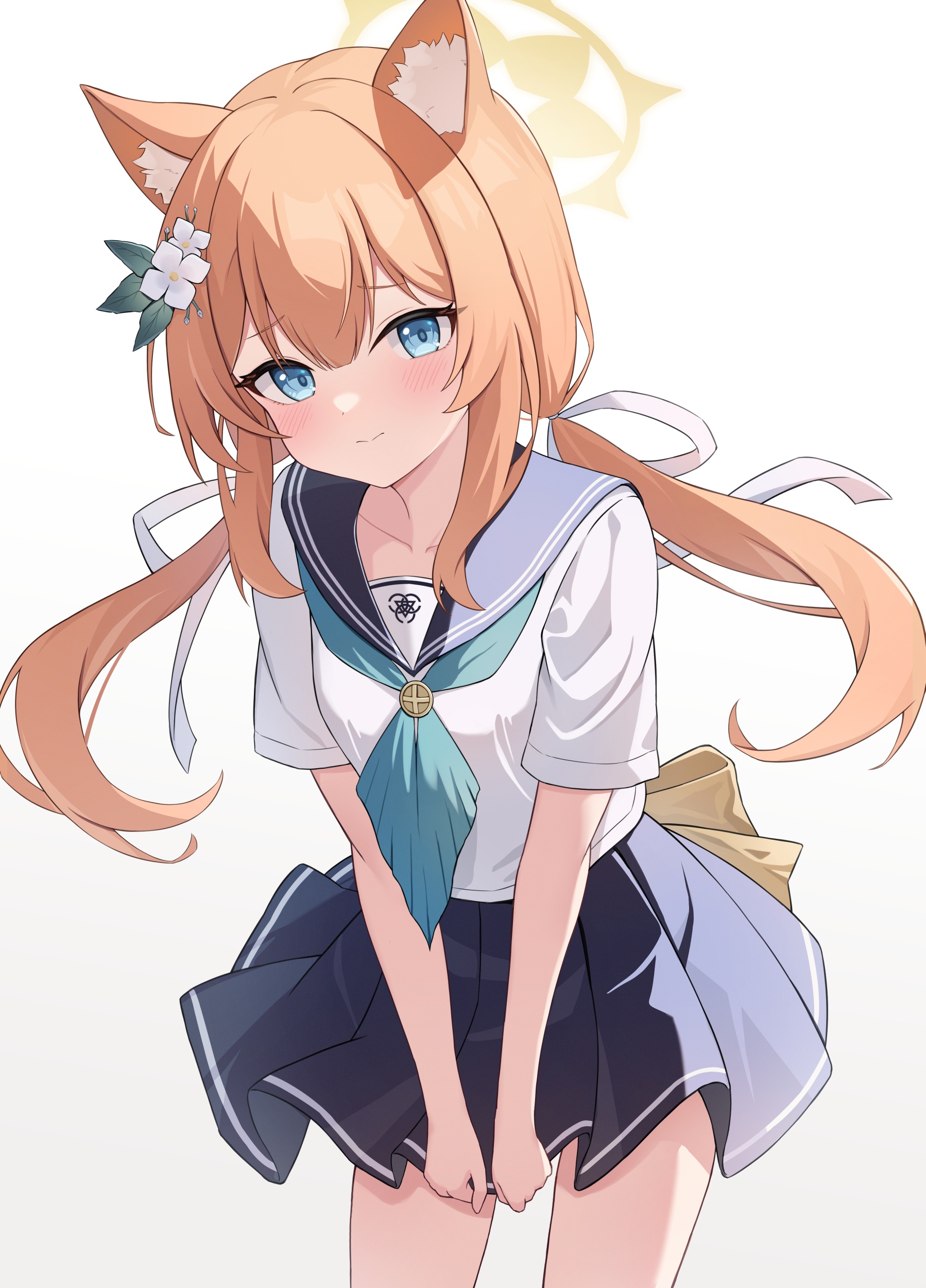 nonddu blue archive iochi mari angel animal ears seifuku | #1068414 ...