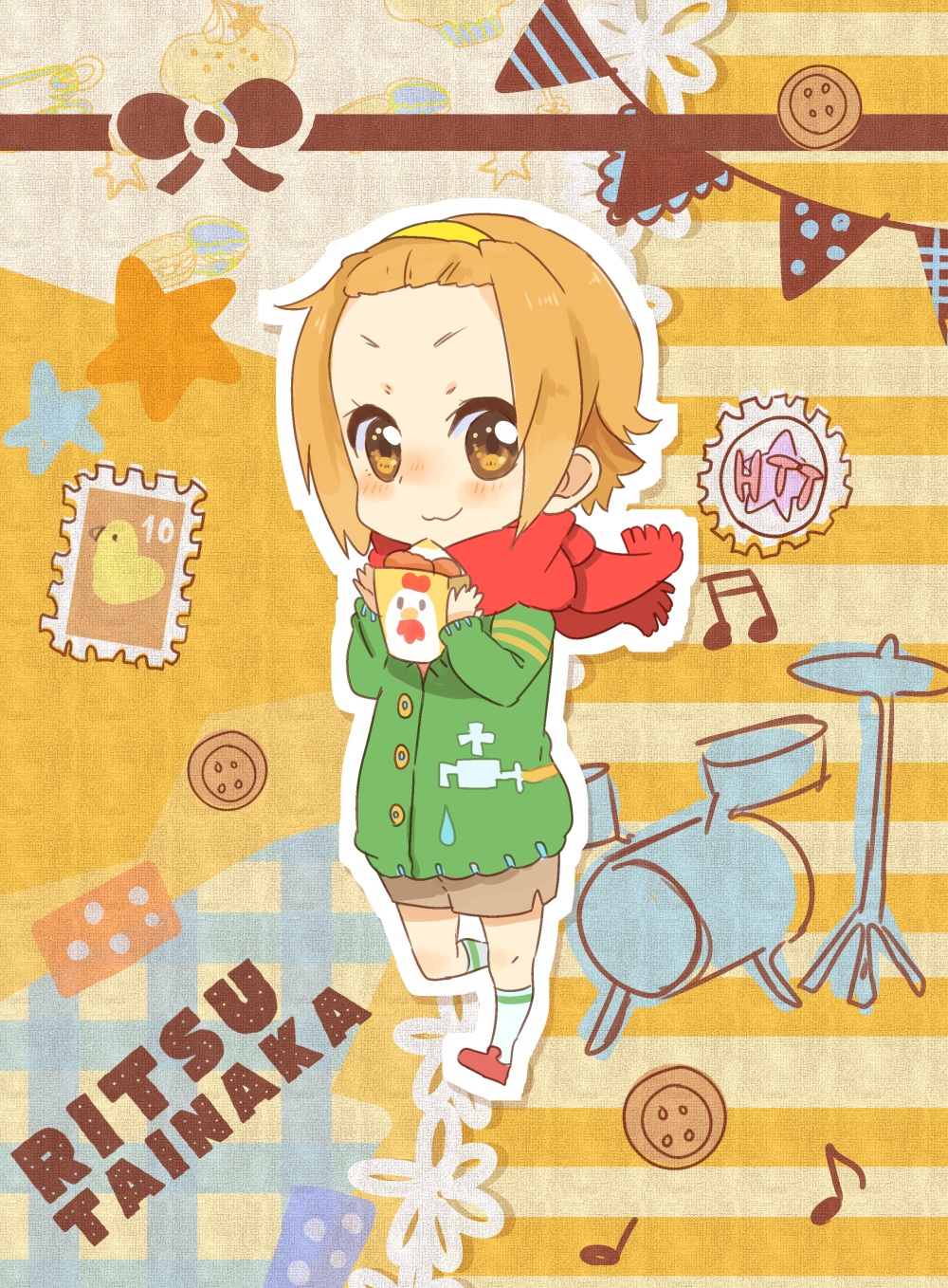 futomayu k-on! tainaka ritsu chibi | #213654 | yande.re