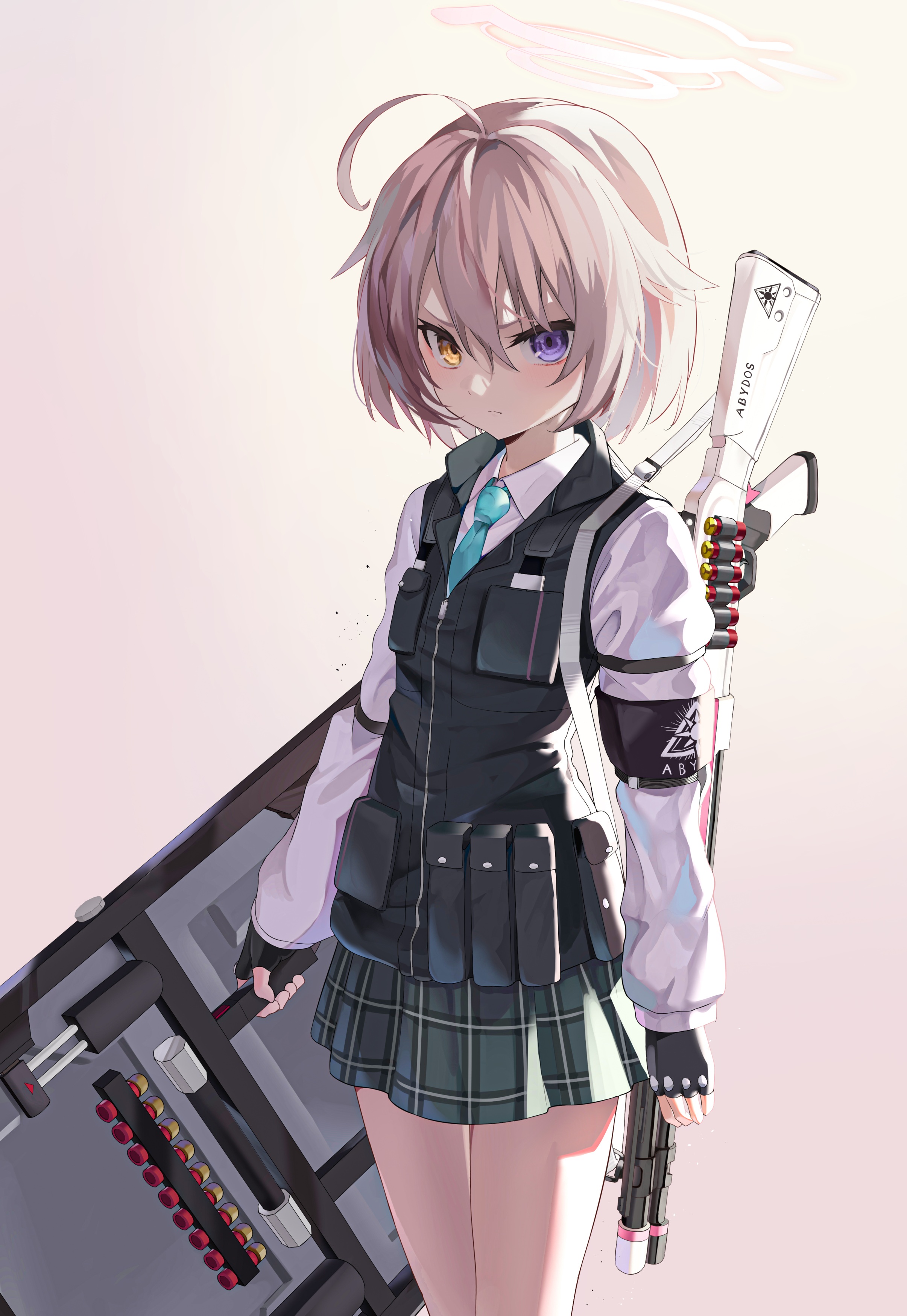 gro (lee145879) blue archive takanashi hoshino gun halo heterochromia ...