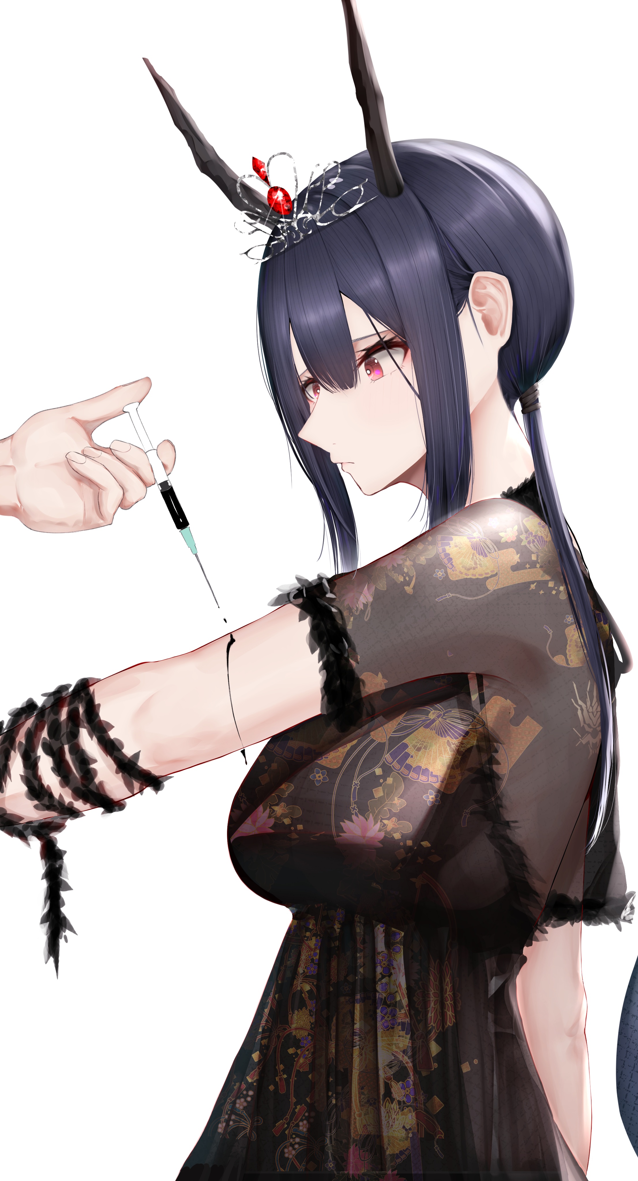 mo (mainiti omoti) arknights ch'en (arknights) asian clothes horns see ...