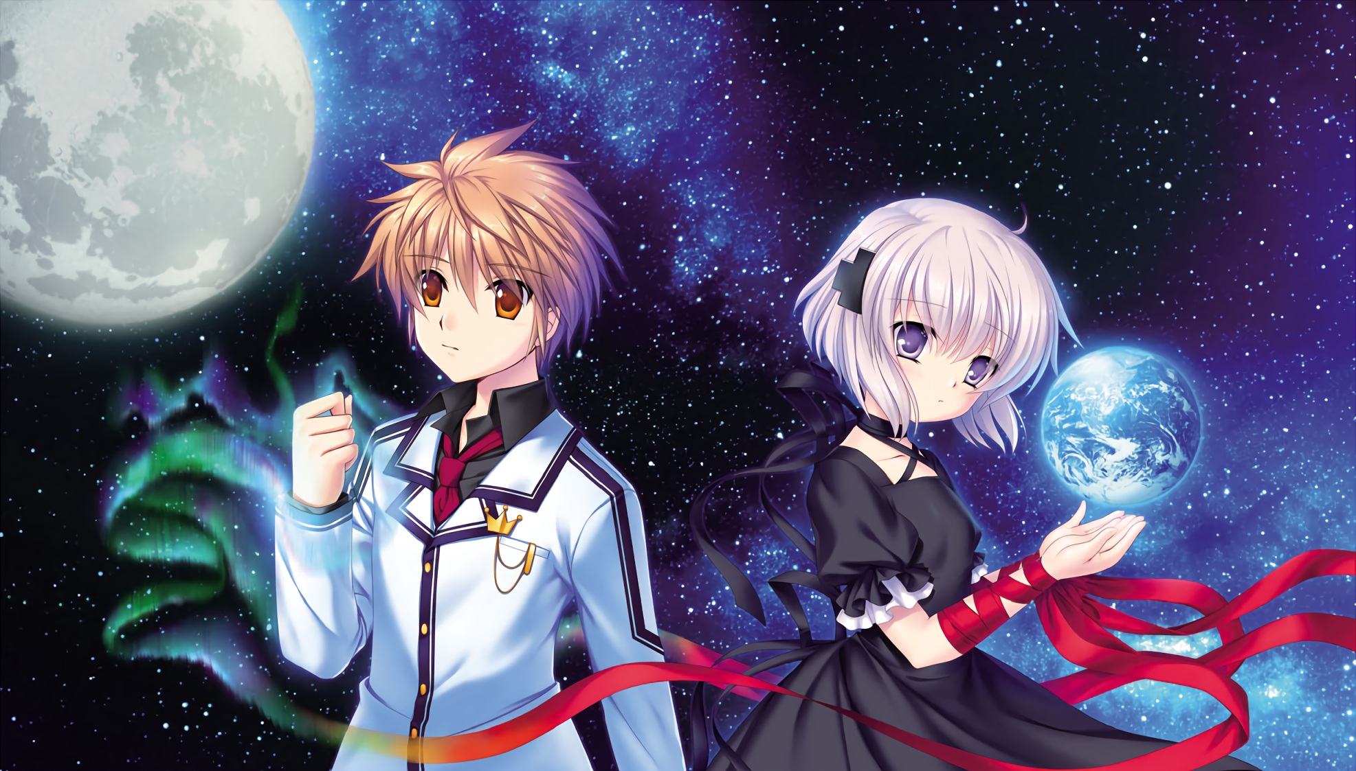 key hinoue itaru rewrite kagari (rewrite) tennouji kotarou dress ...