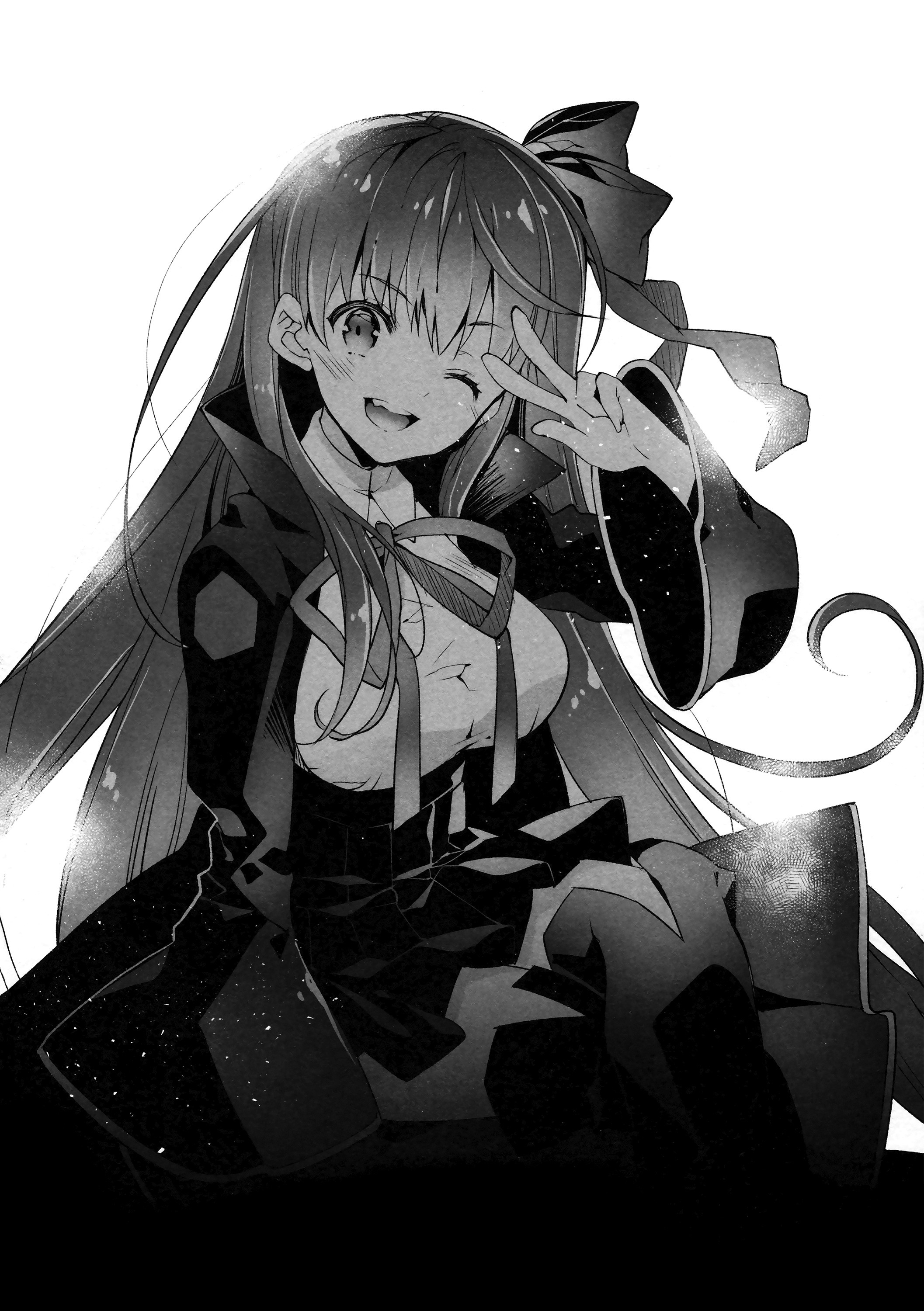 ariko yohichi fate/grand order bb (fate/extra ccc) monochrome ...