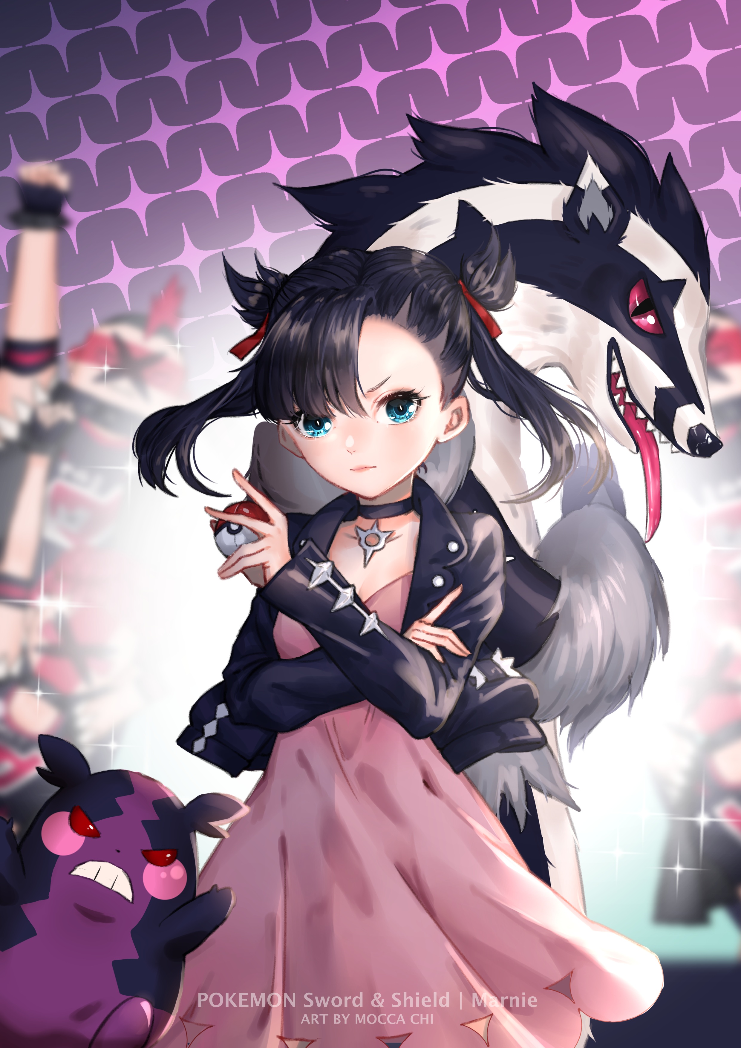 mocca chi pokemon pokemon swsh mary (pokemon) morpeko obstagoon dress ...