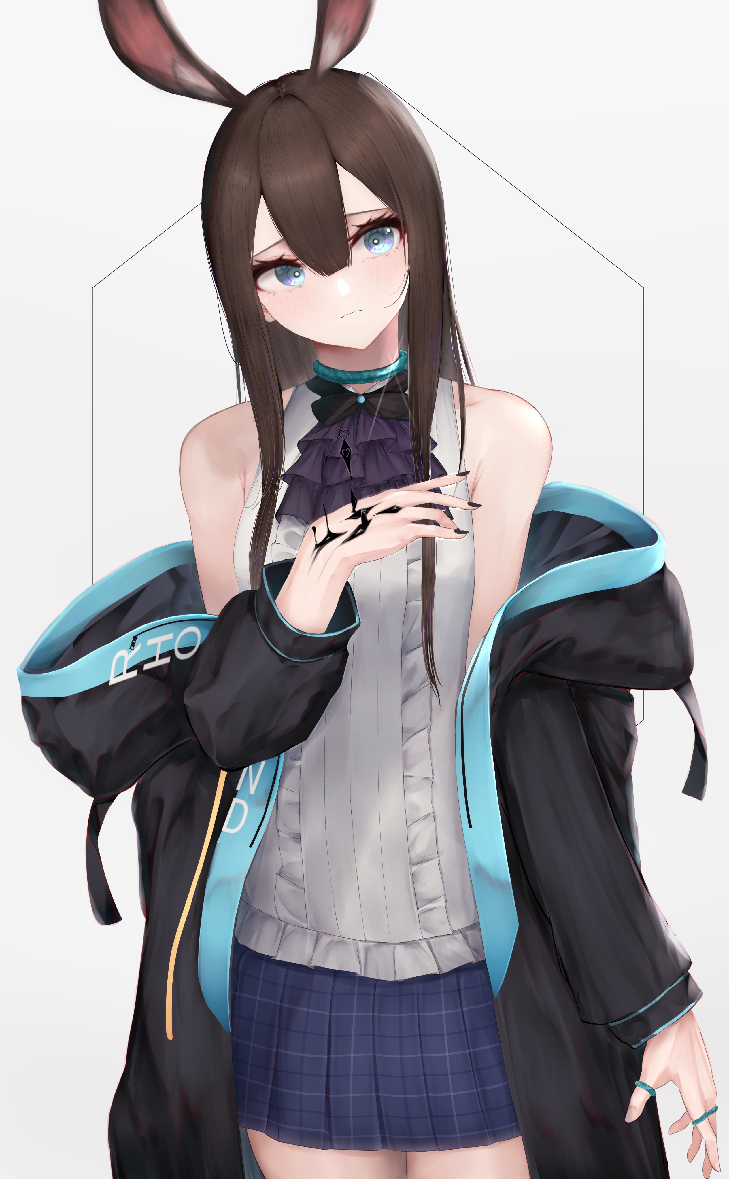 mo (mainiti omoti) arknights amiya (arknights) animal ears bunny ears ...