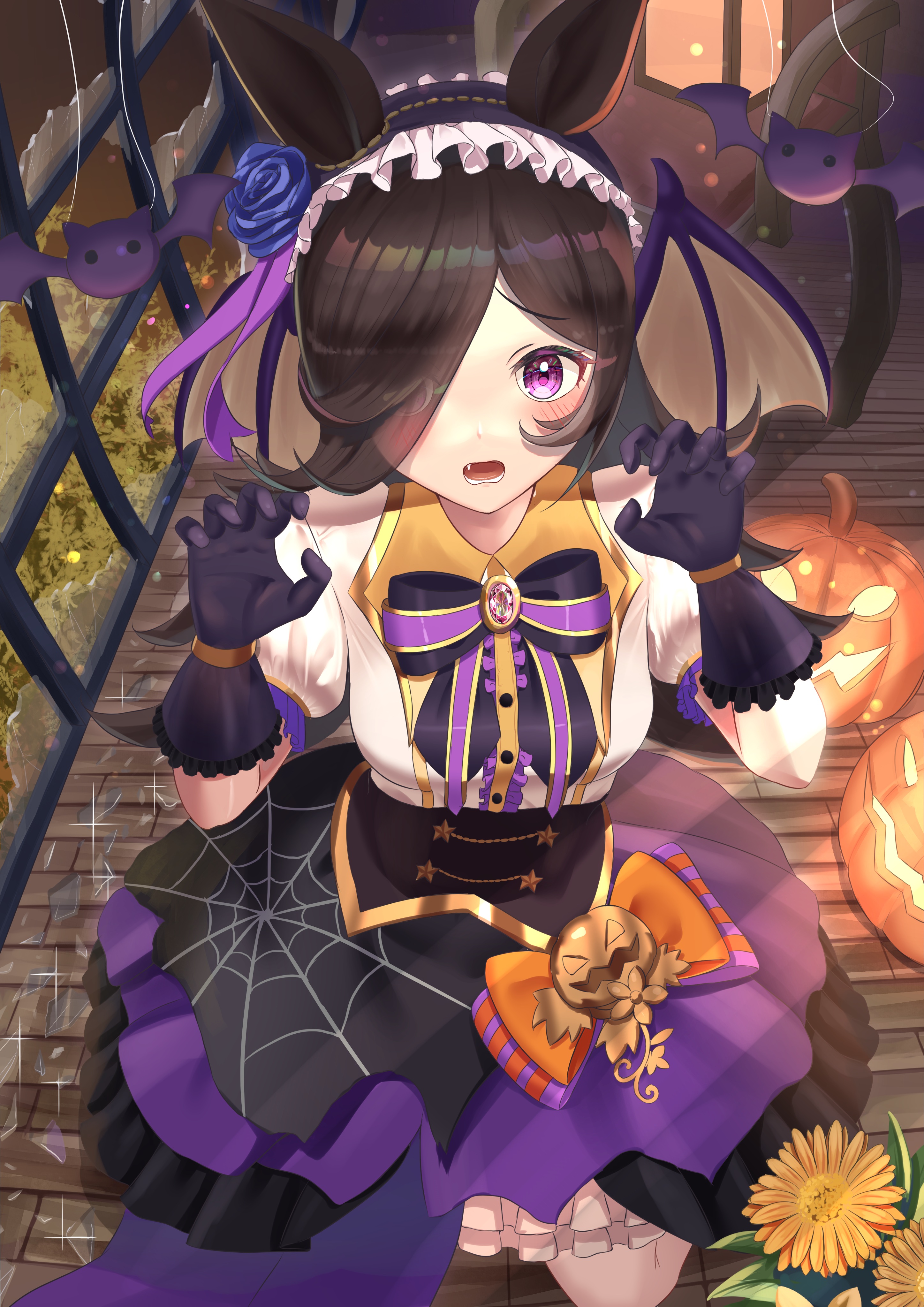 uma musume pretty derby rice shower (umamusume) animal ears halloween ...