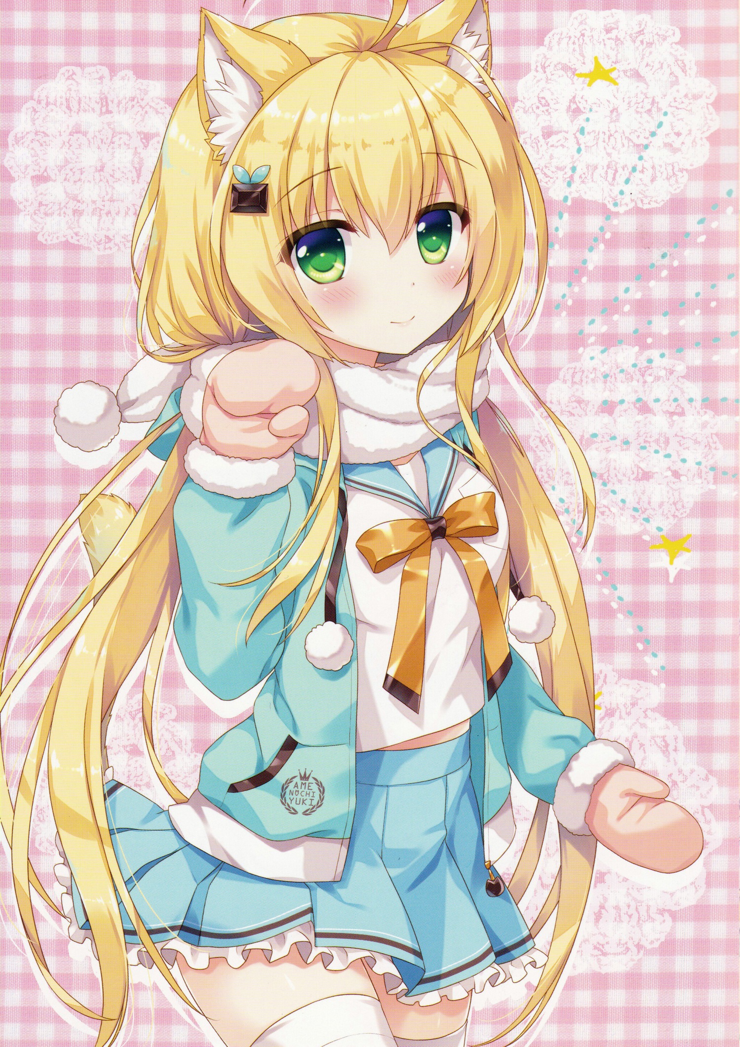 ame nochi yuki ameto yuki choco mint (ameto yuki) animal ears nekomimi ...