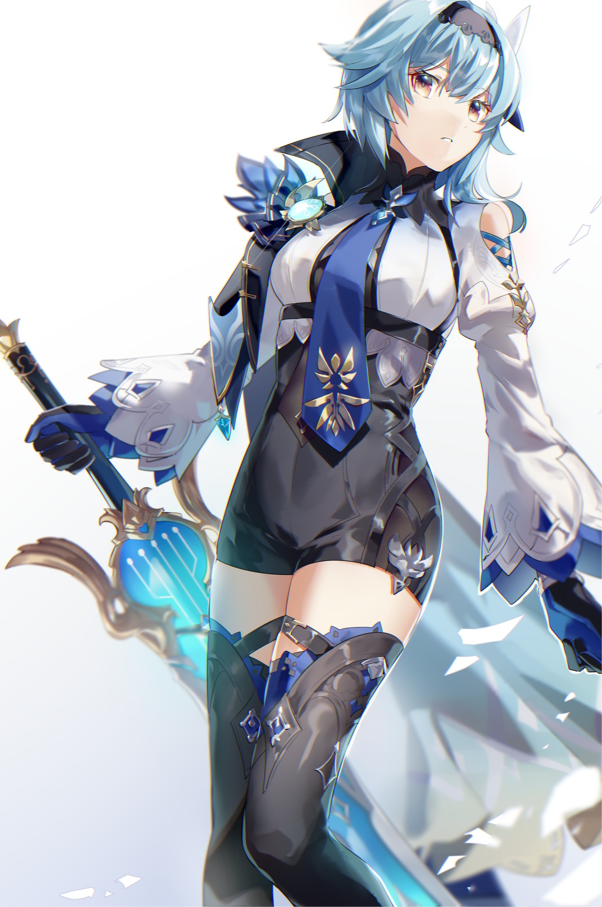 grape (pixiv27523889) genshin impact eula garter sword thighhighs ...