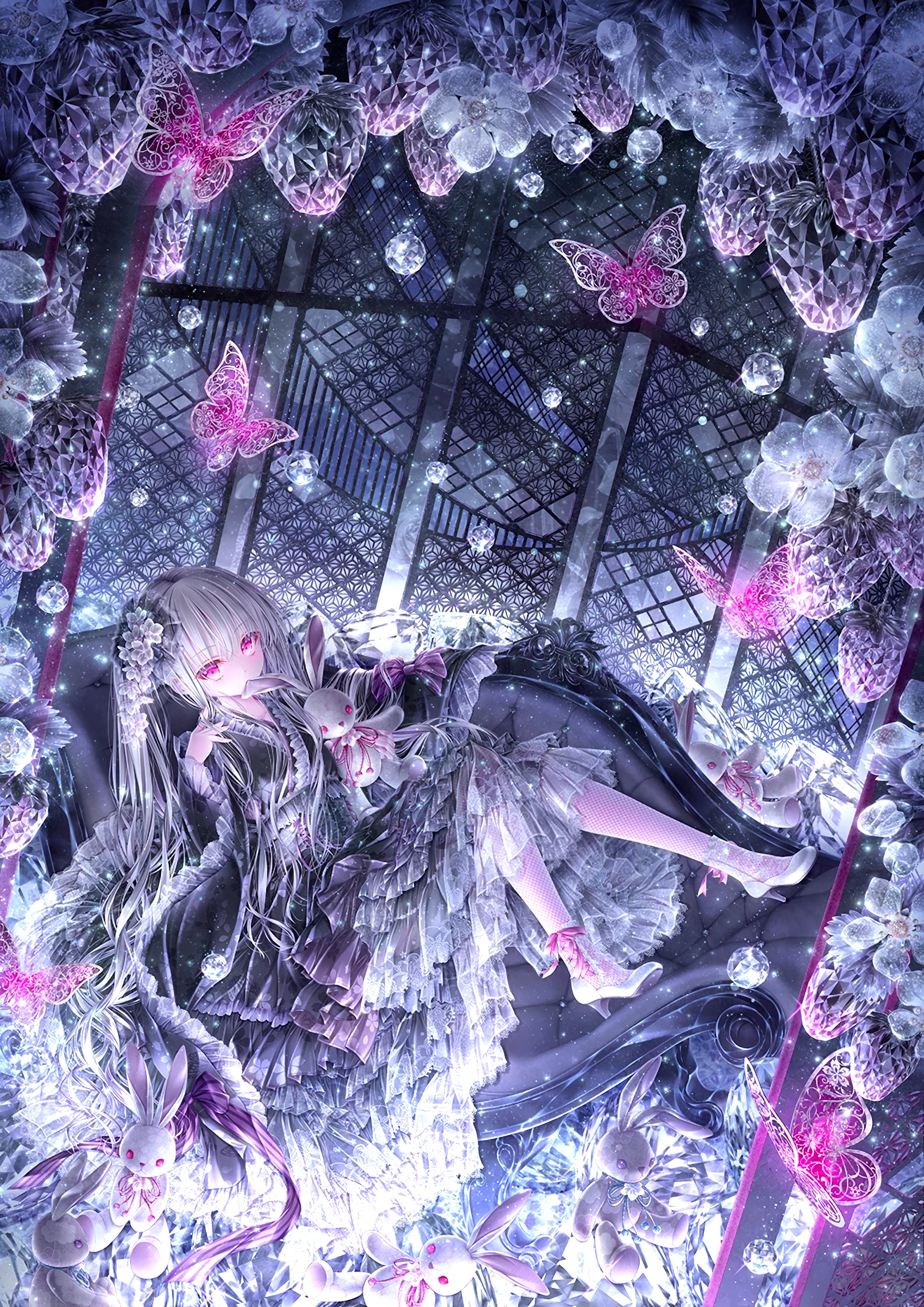 tinkle fishnets heels lolita fashion see through skirt lift wa lolita ...