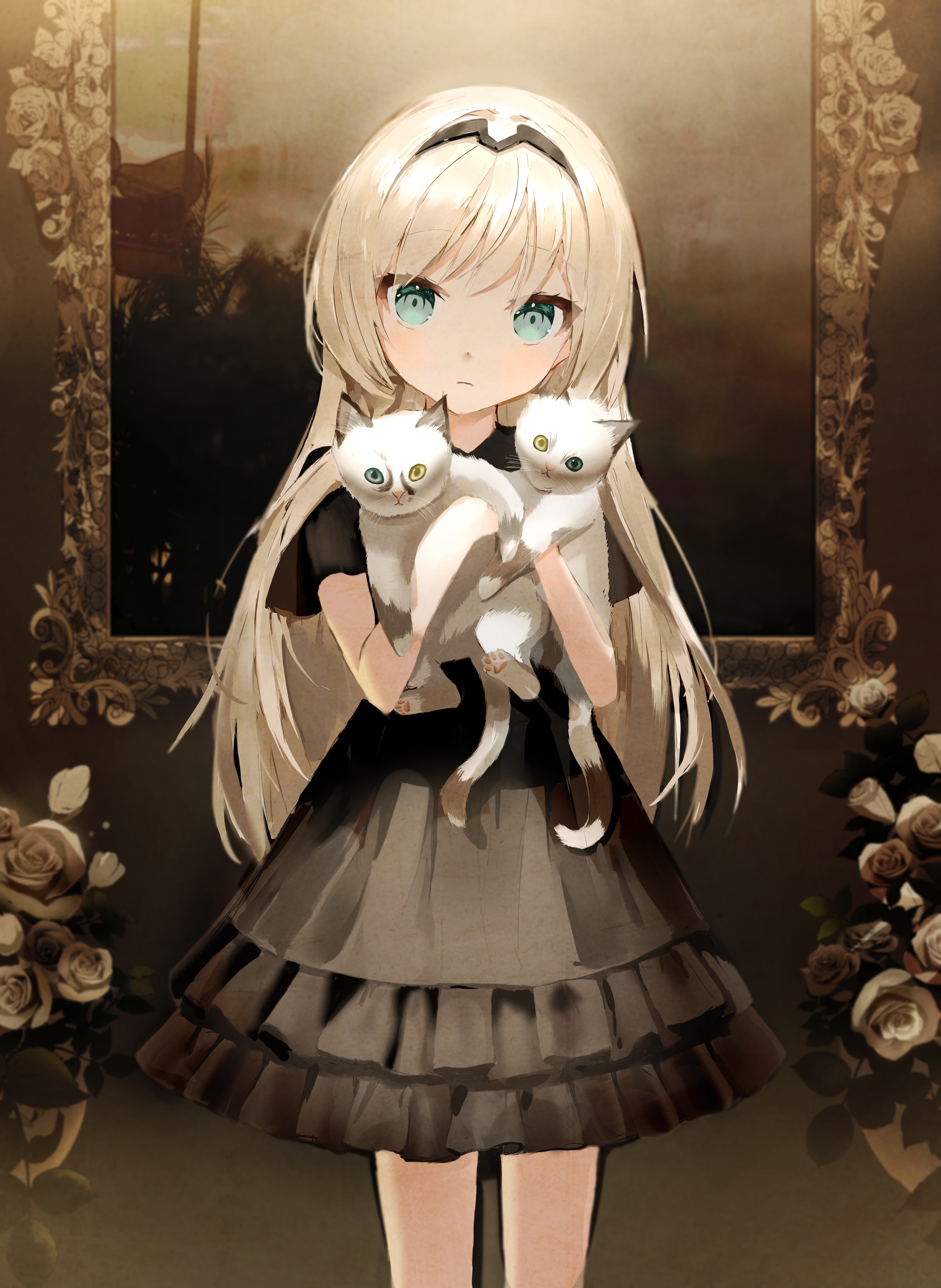 nerkia girls frontline an-94 (girls frontline) dress heterochromia neko ...