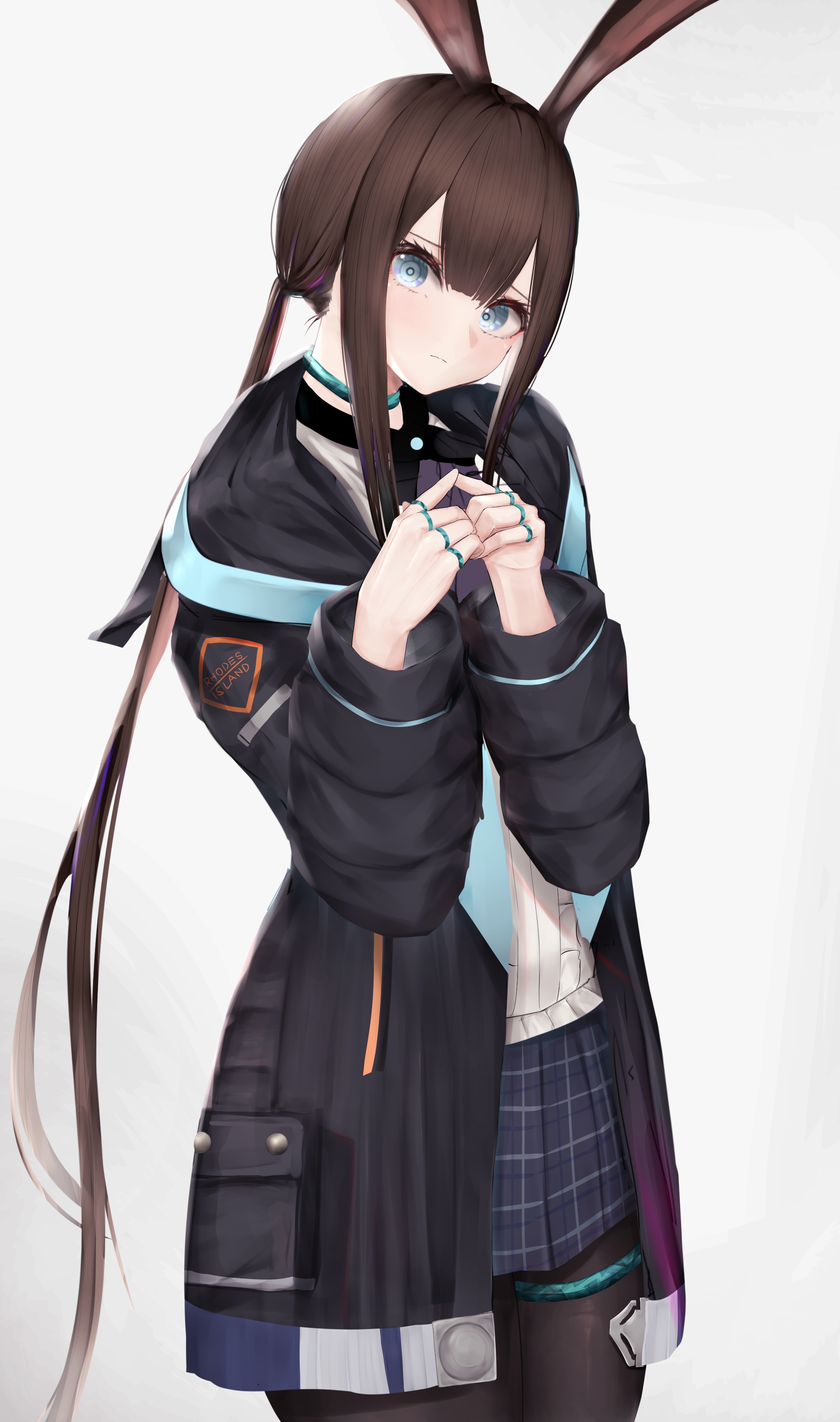 mo (mainiti omoti) arknights amiya (arknights) animal ears bunny ears ...