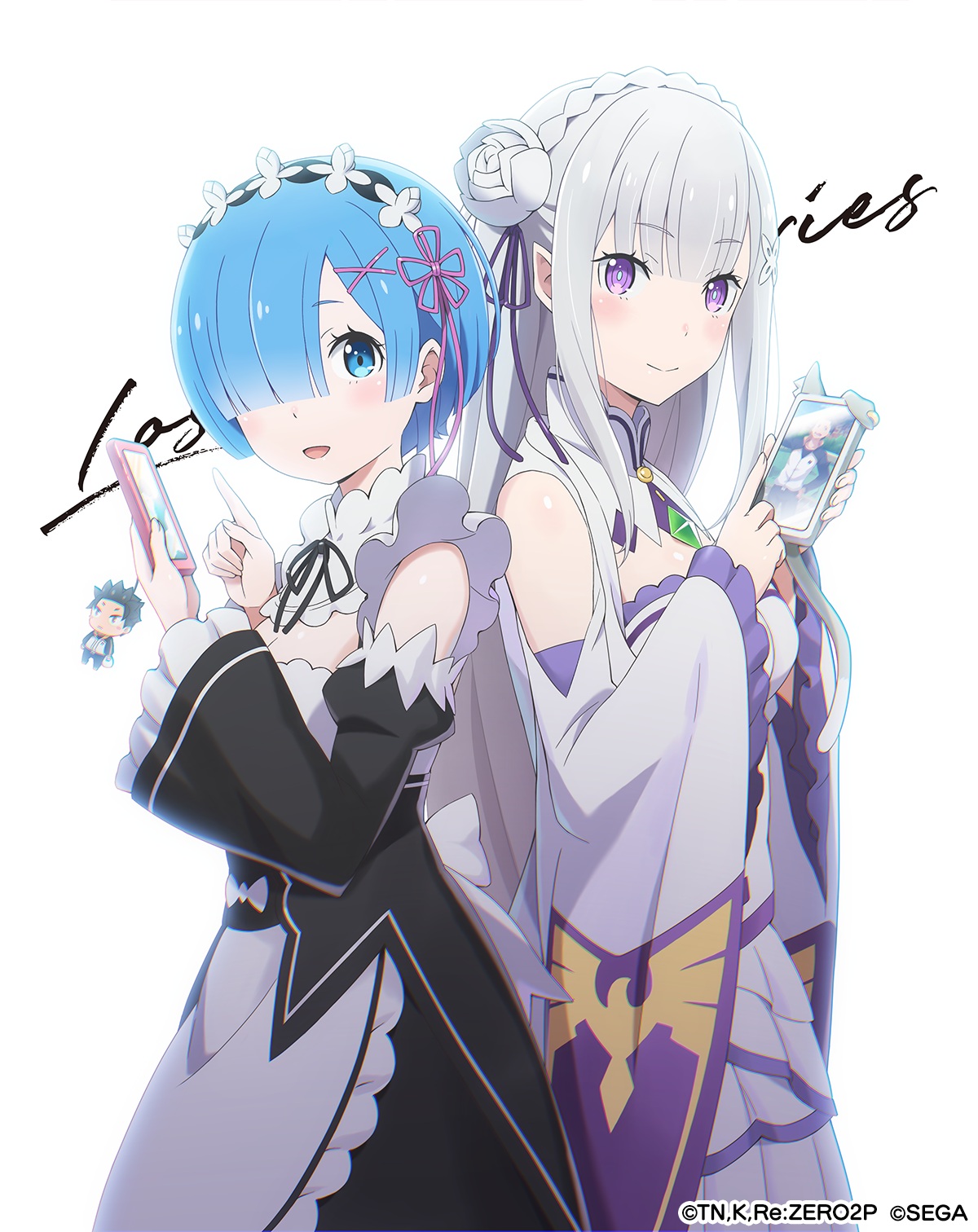 re zero kara hajimeru isekai seikatsu emilia (re zero) natsuki subaru ...