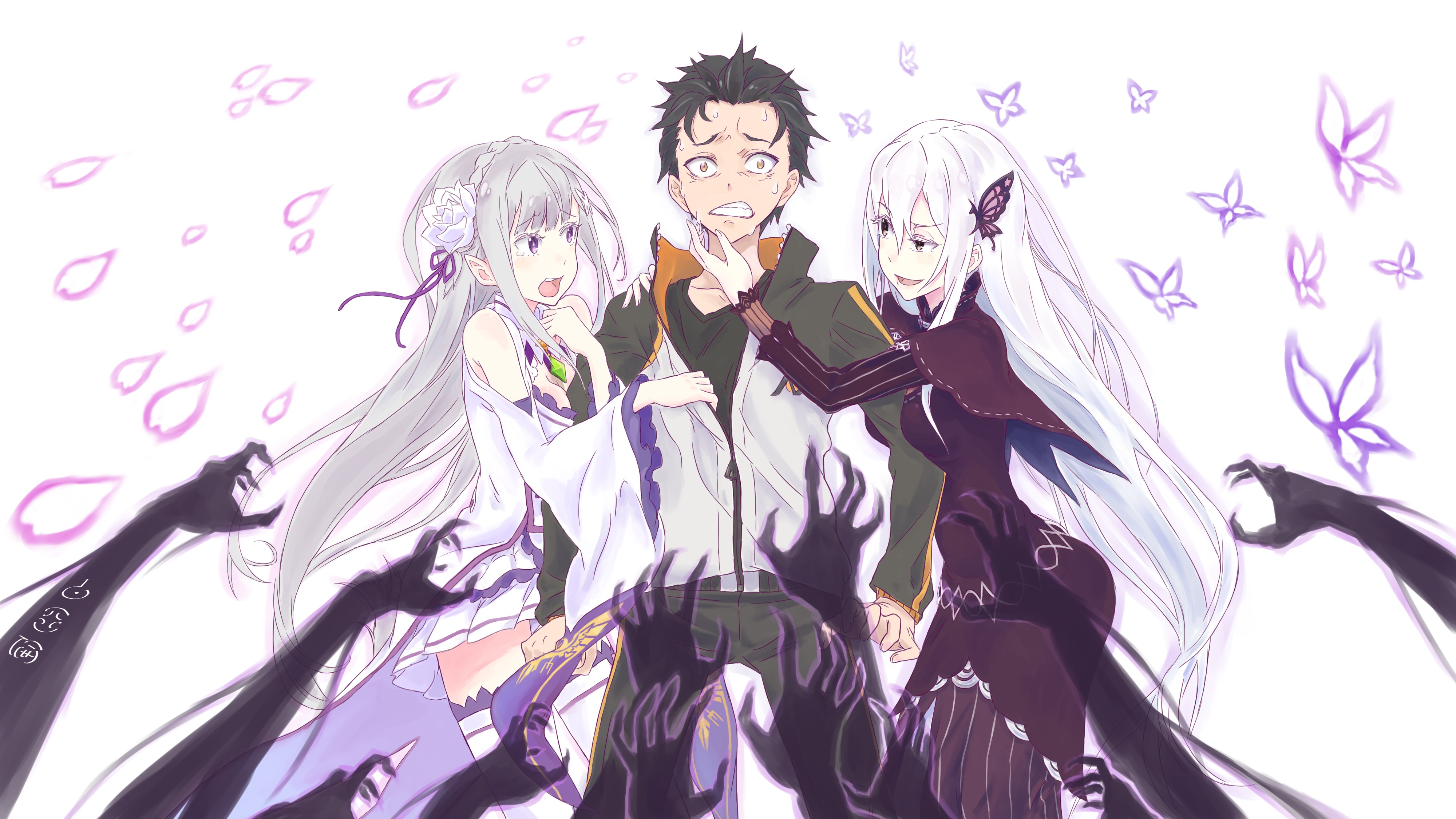 re:zero kara hajimeru isekai seikatsu echidna (re zero) emilia (re zero ...