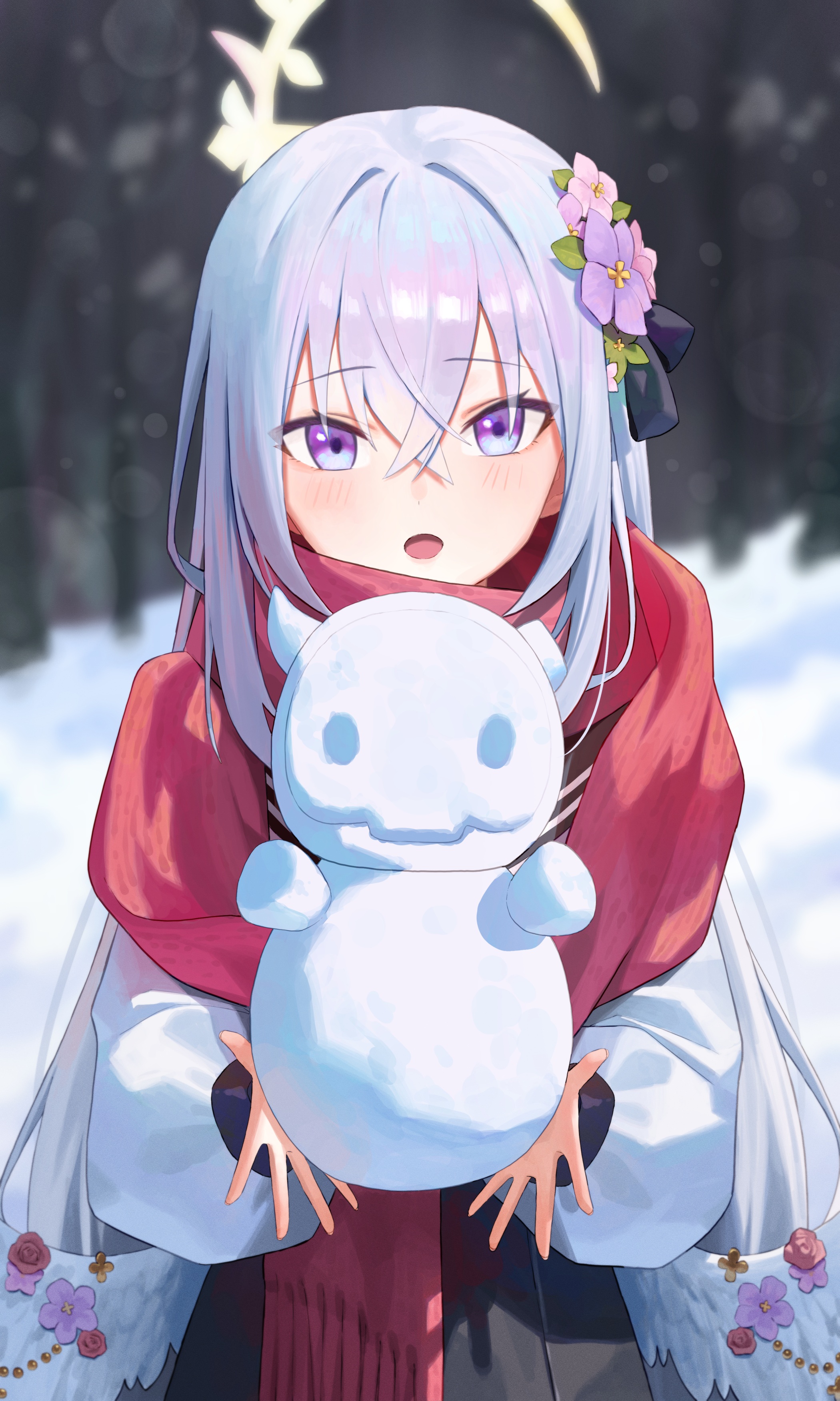 cro (user znms5733) blue archive shirasu azusa angel seifuku wings ...