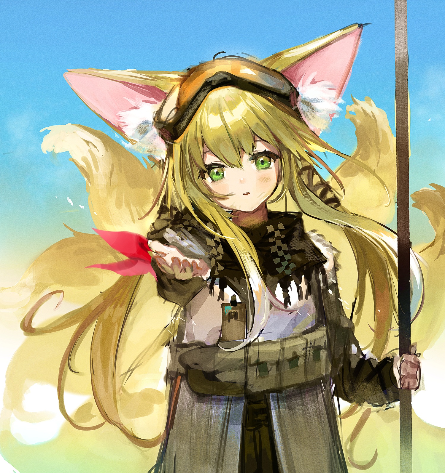 moko (moko/moko) arknights suzuran (arknights) animal ears kitsune ...