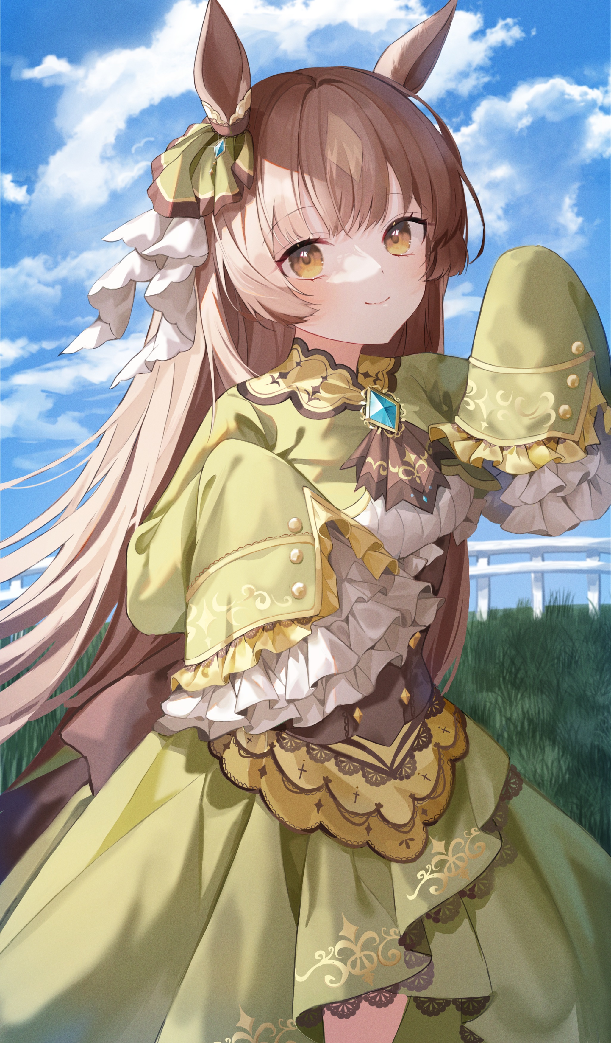 riyonn uma musume pretty derby satono diamond (umamusume) animal ears ...