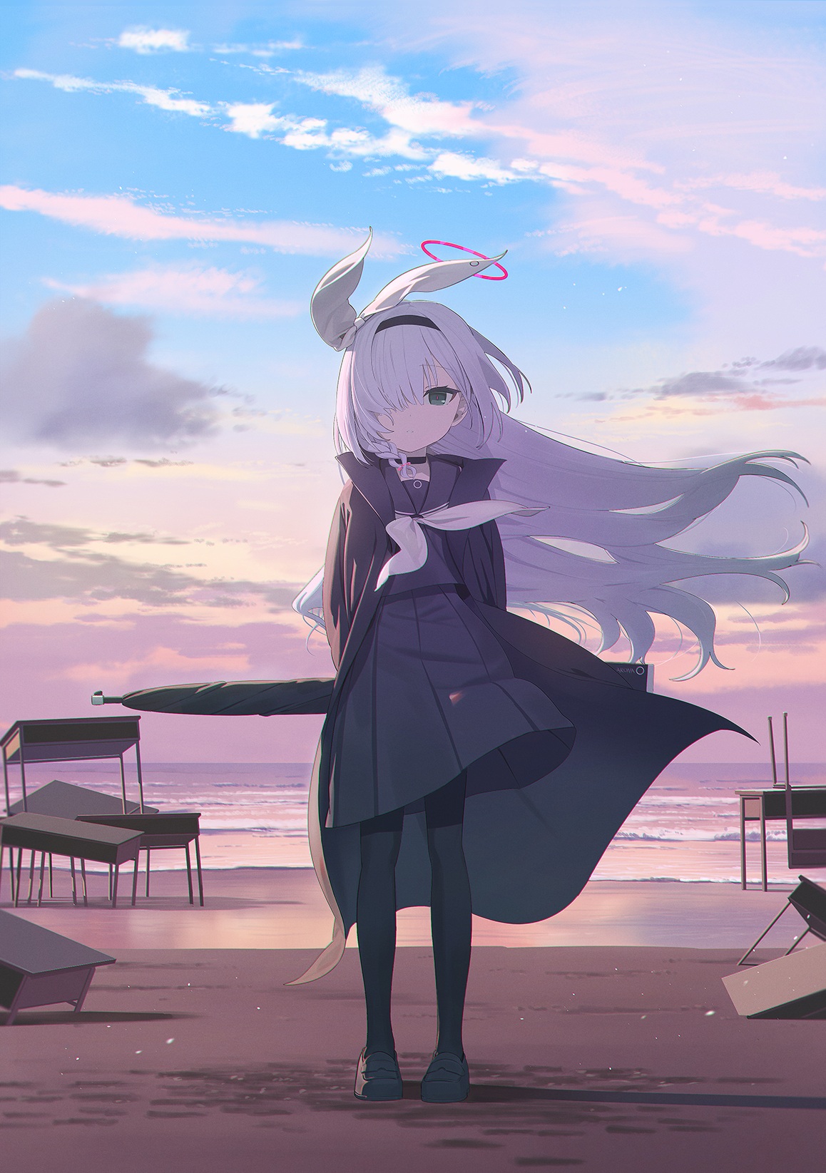 wasabi60 blue archive arona (blue archive) plana (blue archive) gun ...