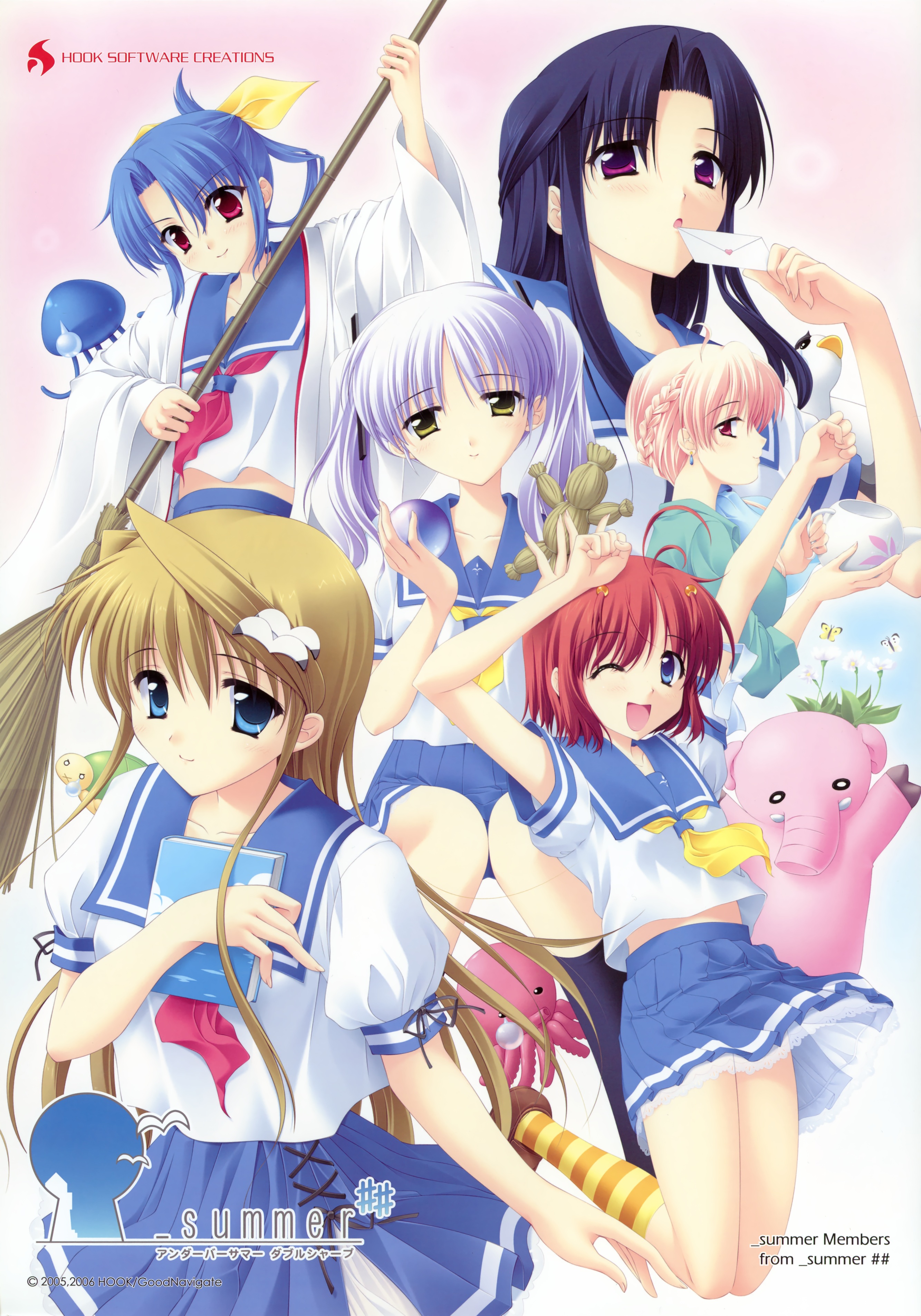 hook matsushita makako rakko (maka-rakko) summer amano chiwa ebizuka ...