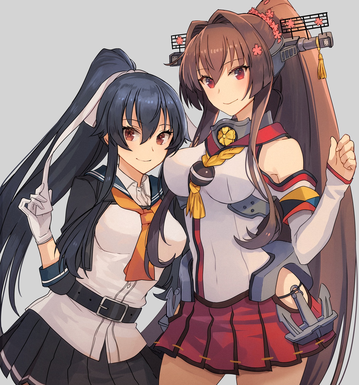 kasumi (skchkko) kantai collection yahagi (kancolle) yamato (kancolle ...