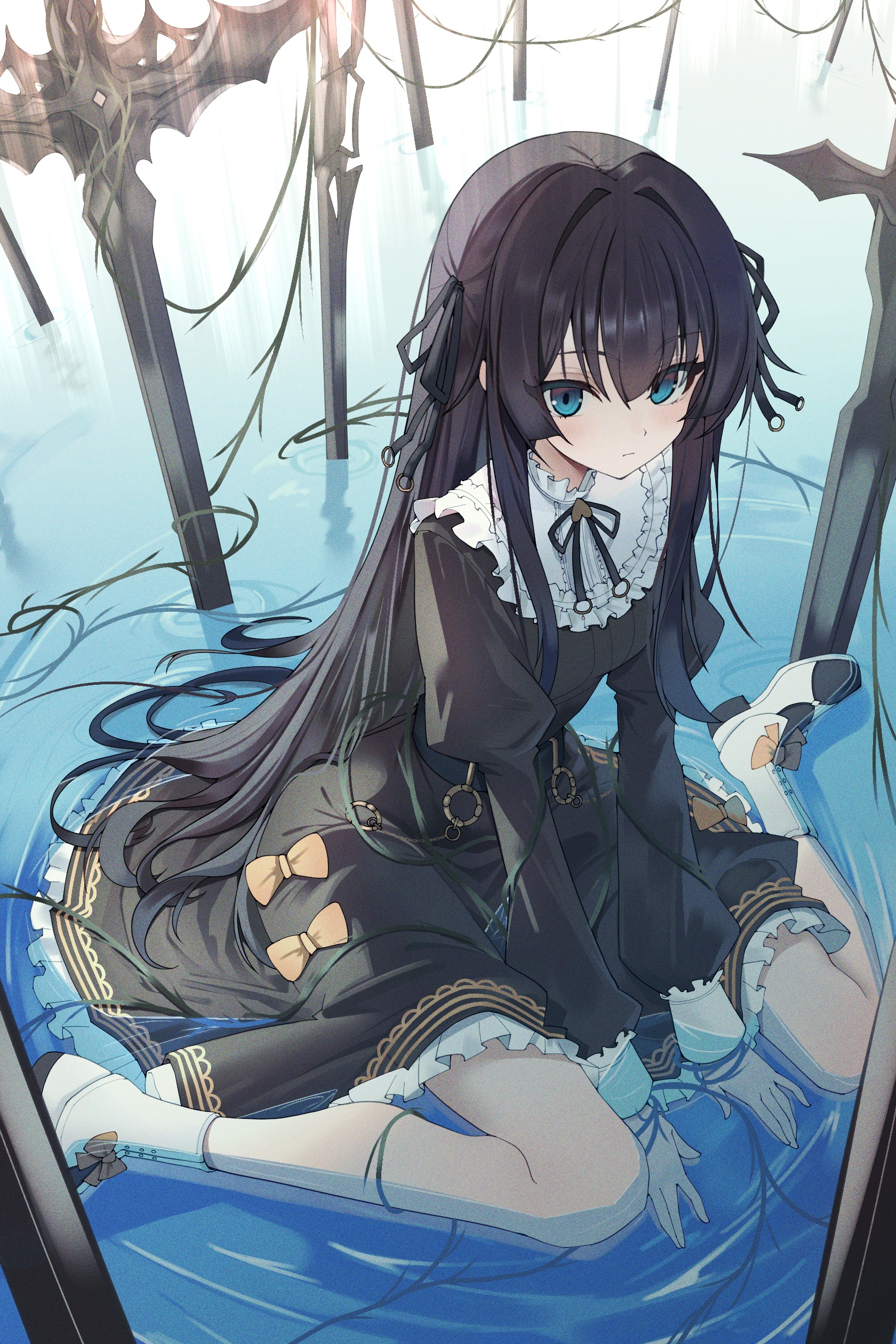 mellow kaede arcaea tairitsu (arcaea) dress gothic lolita heels lolita ...