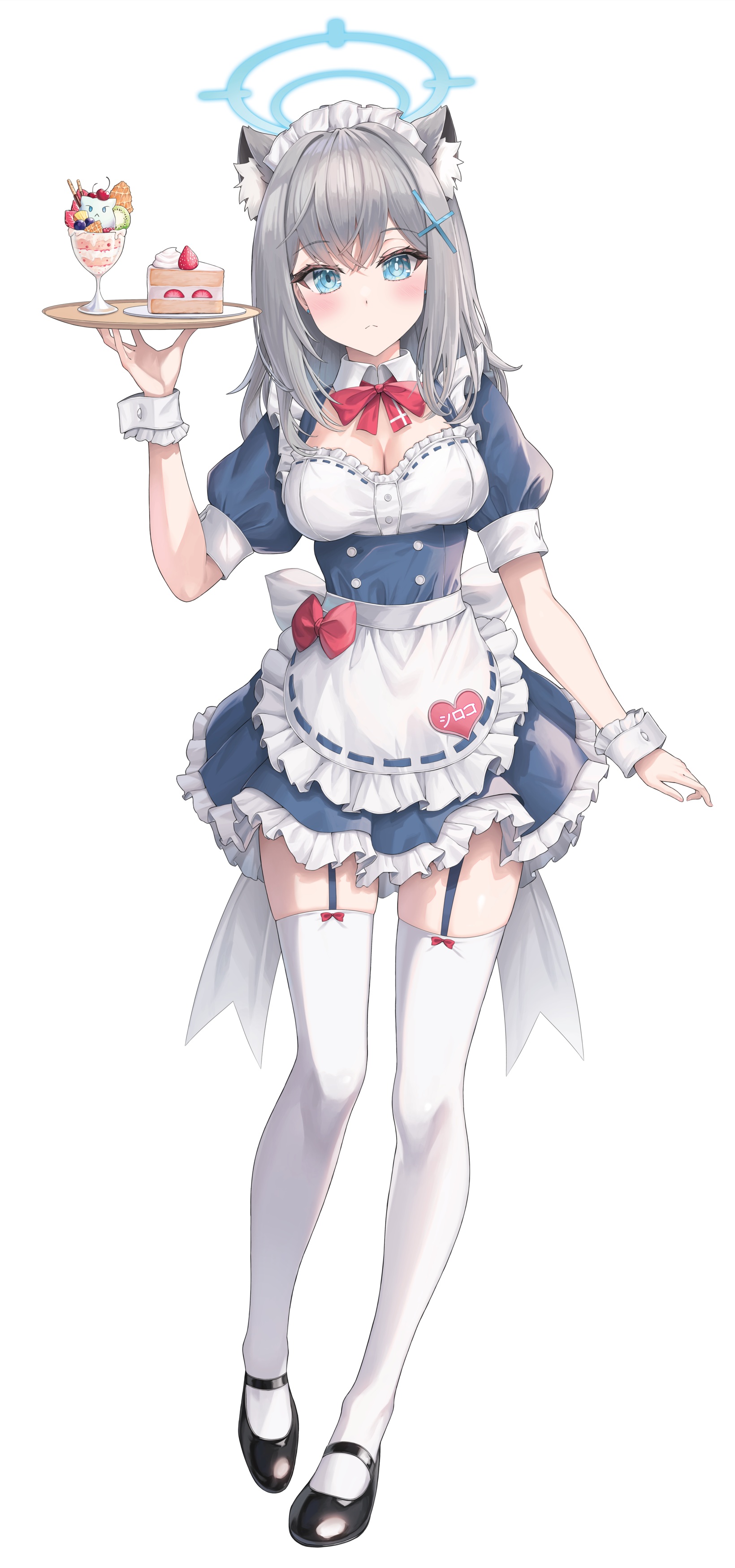 alter (kxk7357) blue archive sunaookami shiroko animal ears halo maid ...